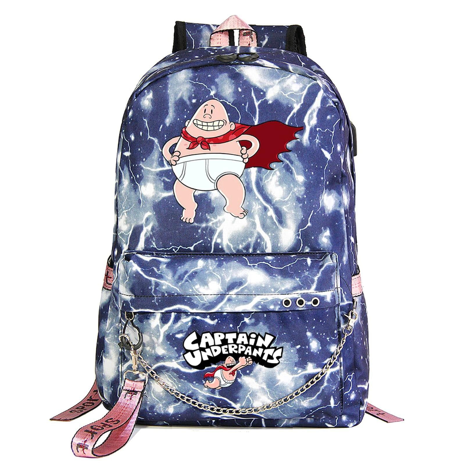 Weekyun Captain Wonderpants backpack with USB Charging & Double Side ...