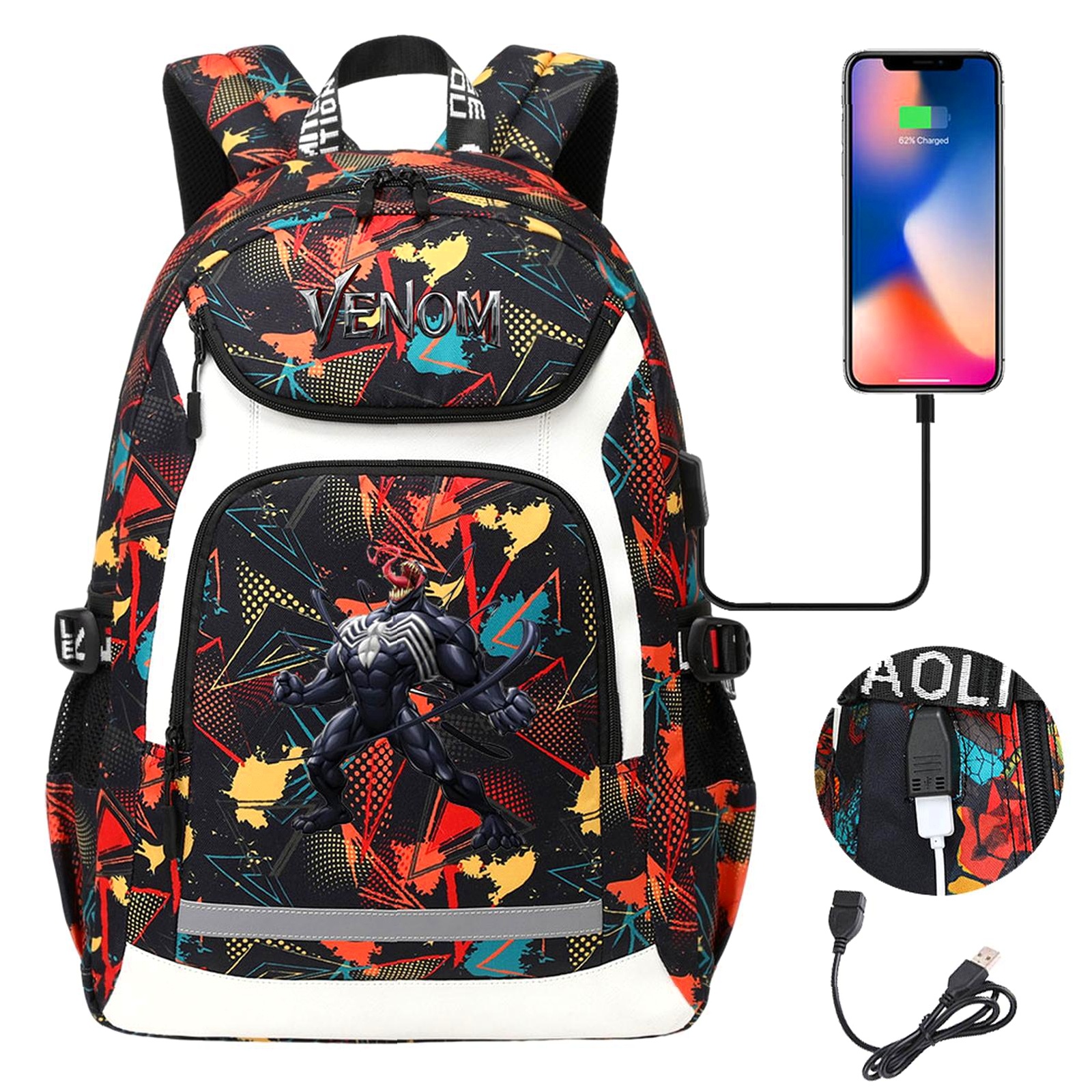 Weekyun Cool Cartoon Adventure Backpack for your little one - Double ...