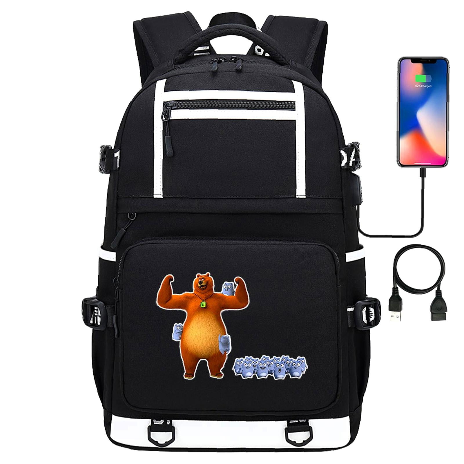 Weekyun Grizzy Lemmings Adventure Backpack - Fun Multi-Pocket Design ...