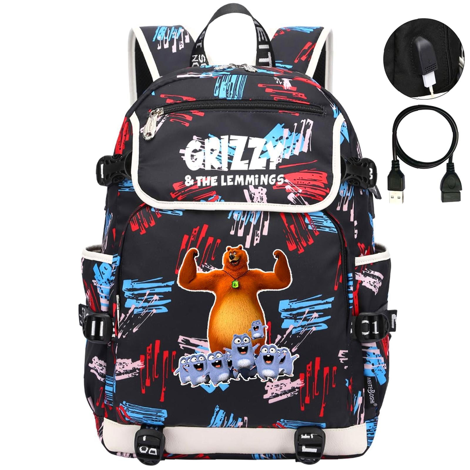 Weekyun Grizzy Lemmings Fun Backpack for your little one - Clamshell ...
