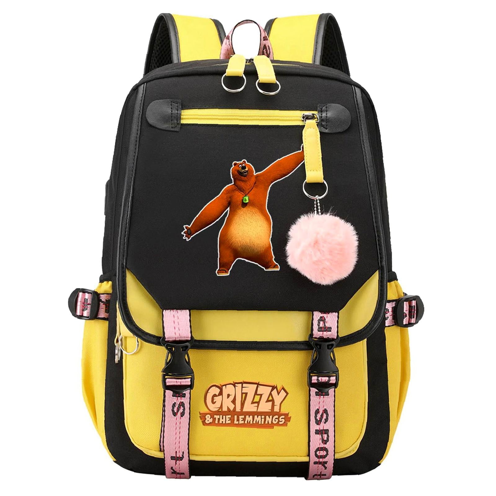 Weekyun Grizzy Lemmings backpack - Cute Clamshell Design, 15" Laptop ...