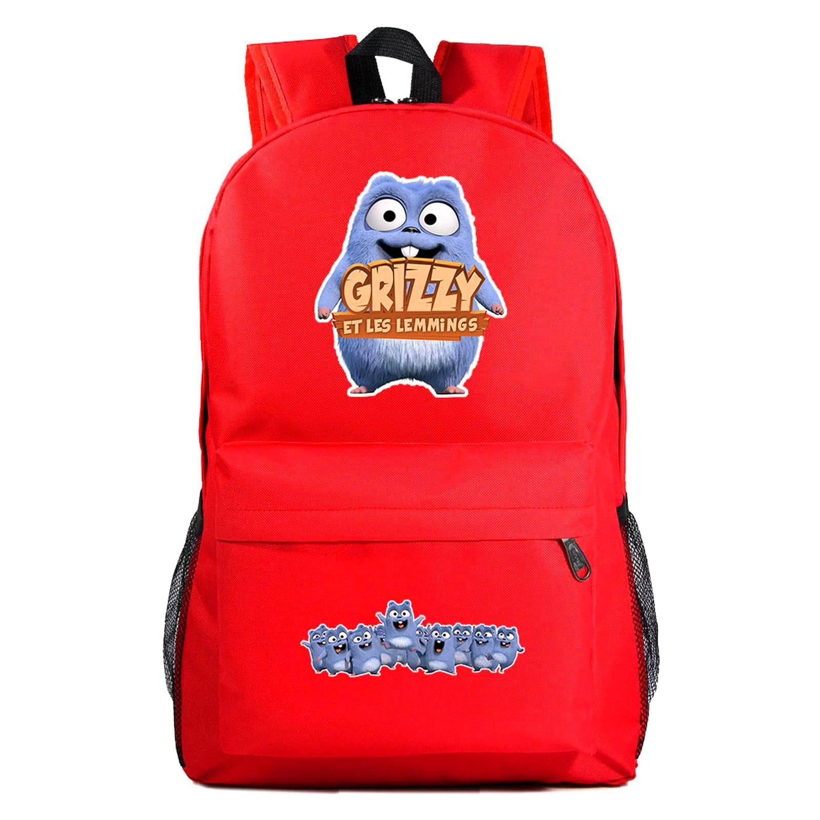 Weekyun Grizzy Lemmings backpack, Waterproof, 15" Laptop Compatible, Double Mesh Pockets for ...