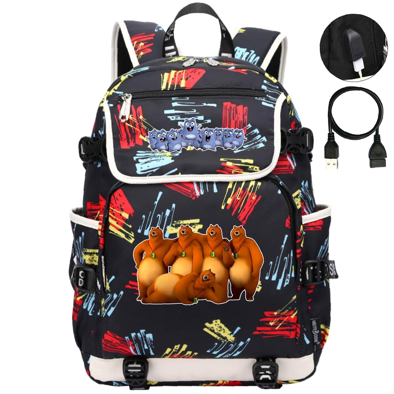 Weekyun Grizzy & The Lemmings backpack - 15" Laptop Compartment, USB ...