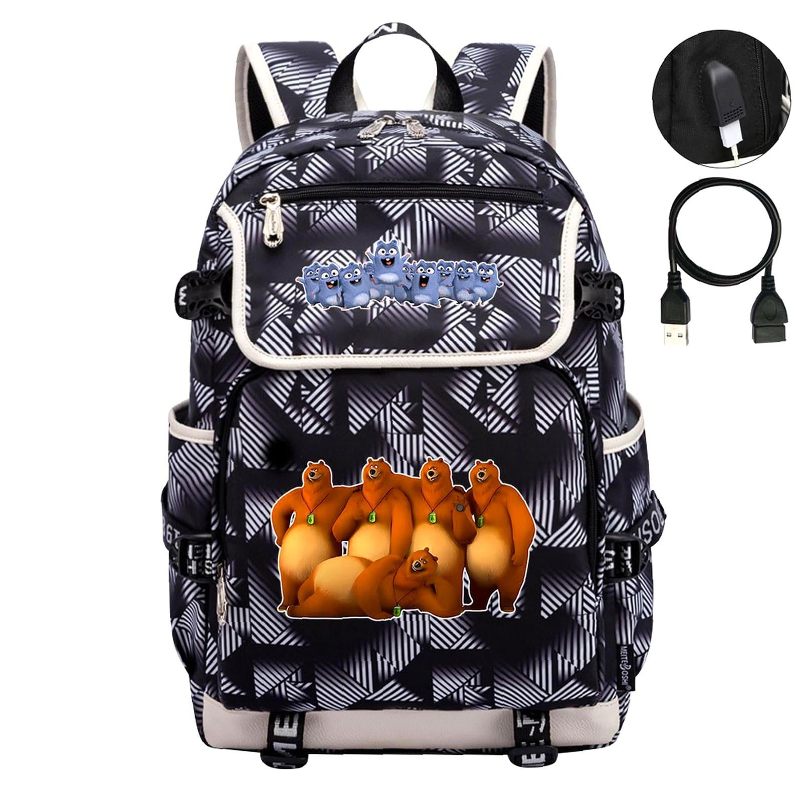 Weekyun Grizzy & The Lemmings backpack - 15" Laptop Compartment, USB ...