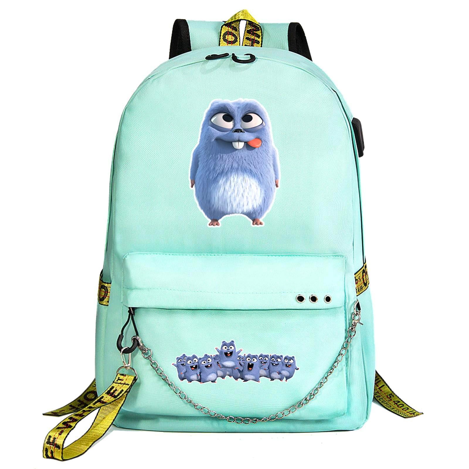 Weekyun Grizzy The Lemmings backpack with USB, Double Pockets, 15 ...