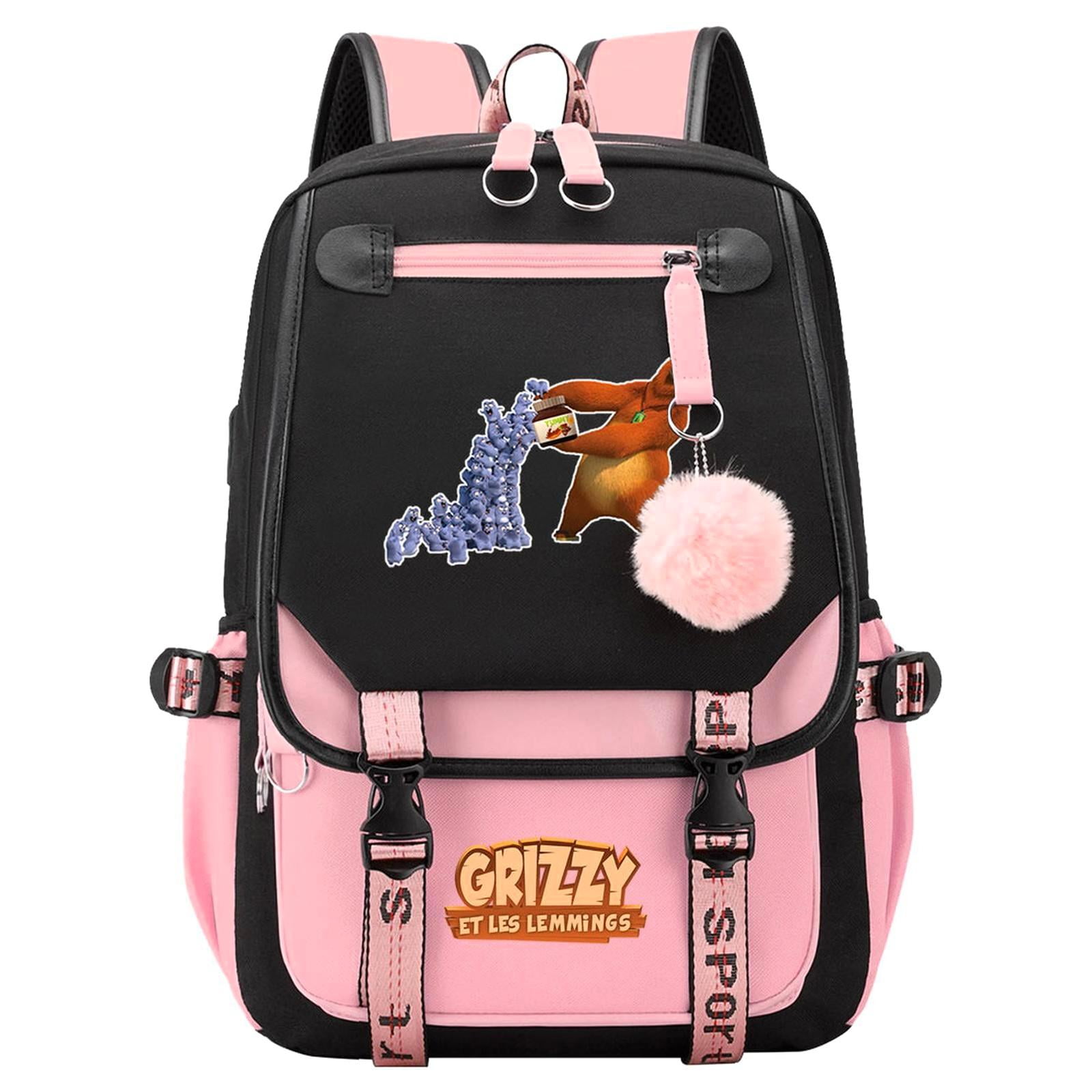 Weekyun Grizzy The Lemmings fans backpack - Cute Clamshell Design, Fits ...