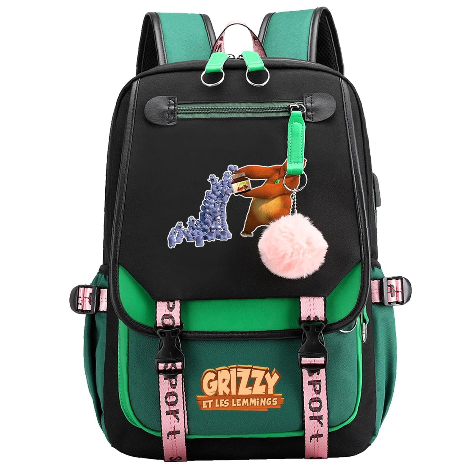 Weekyun Grizzy The Lemmings fans backpack - Cute Clamshell Design, Fits ...