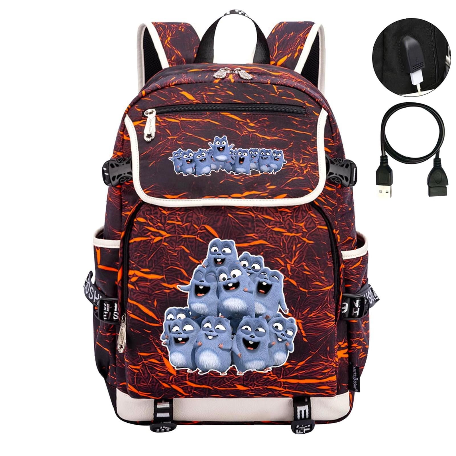 Weekyun Grizzy the Lemings fans backpack - Cute, Clamshell Design, USB ...