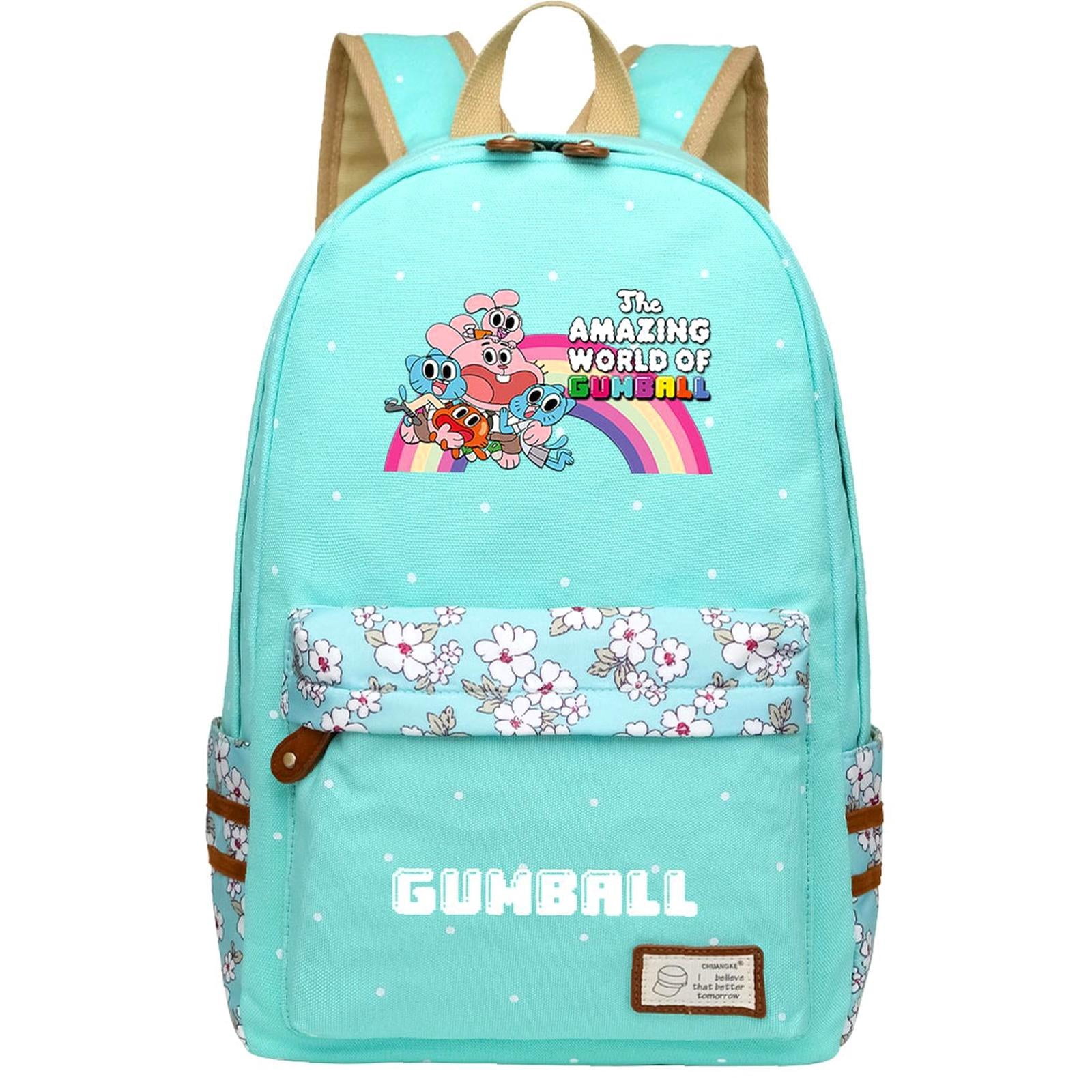 Weekyun Gumball Adventure Backpack - Cute Cartoon Design, Large ...