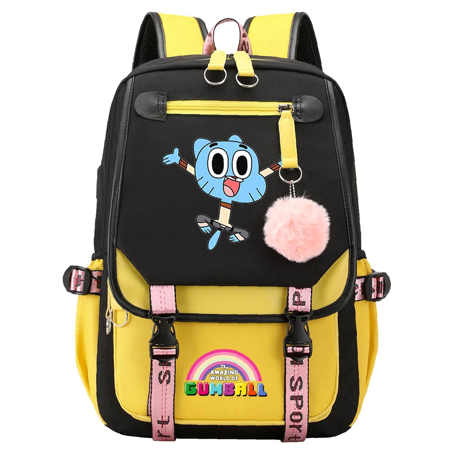 Weekyun Gumball Adventure Backpack: Fun Design, Double Pockets, Fits 15 ...