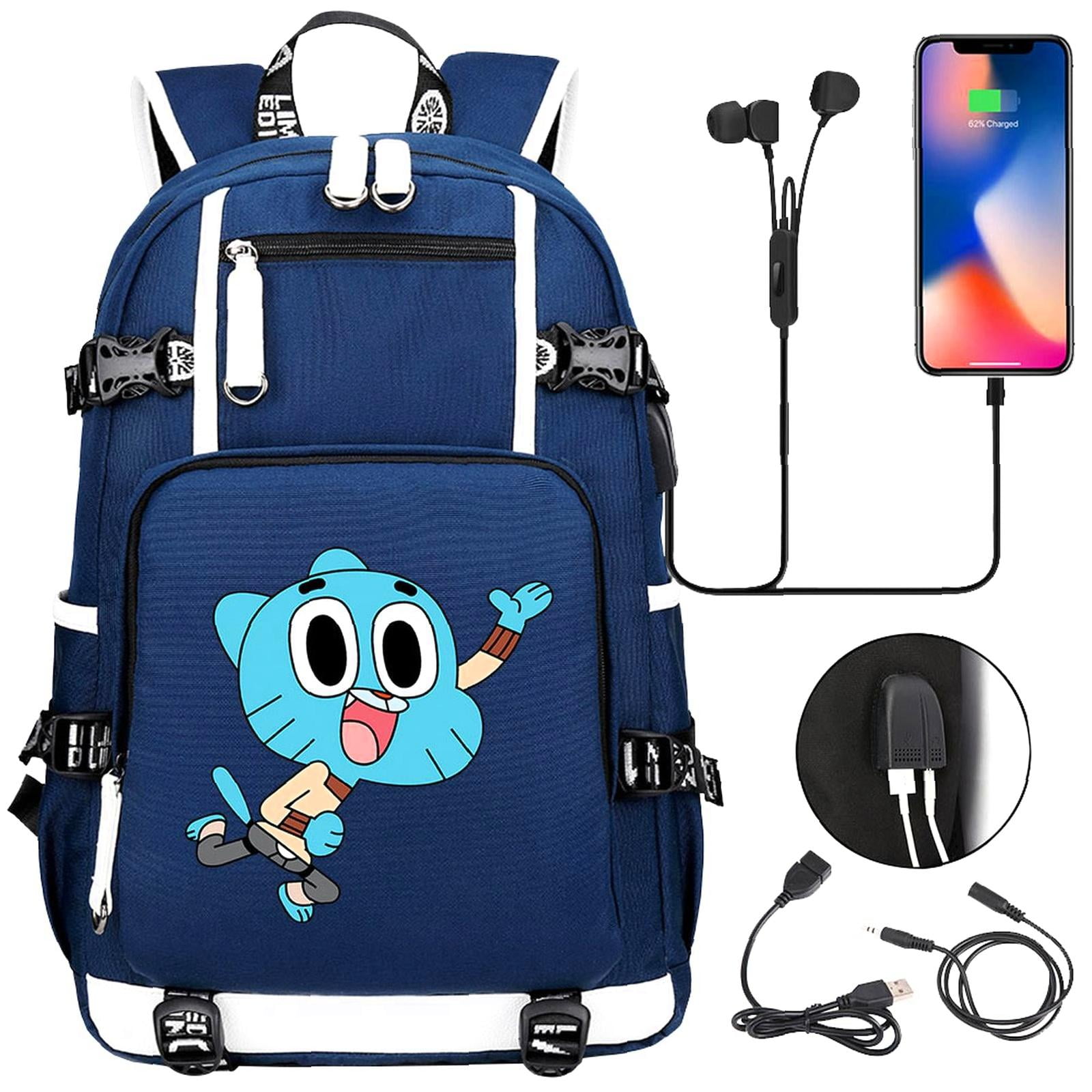 Weekyun Gumball Adventure Backpack: Fun Multi-Pocket Bag for your ...