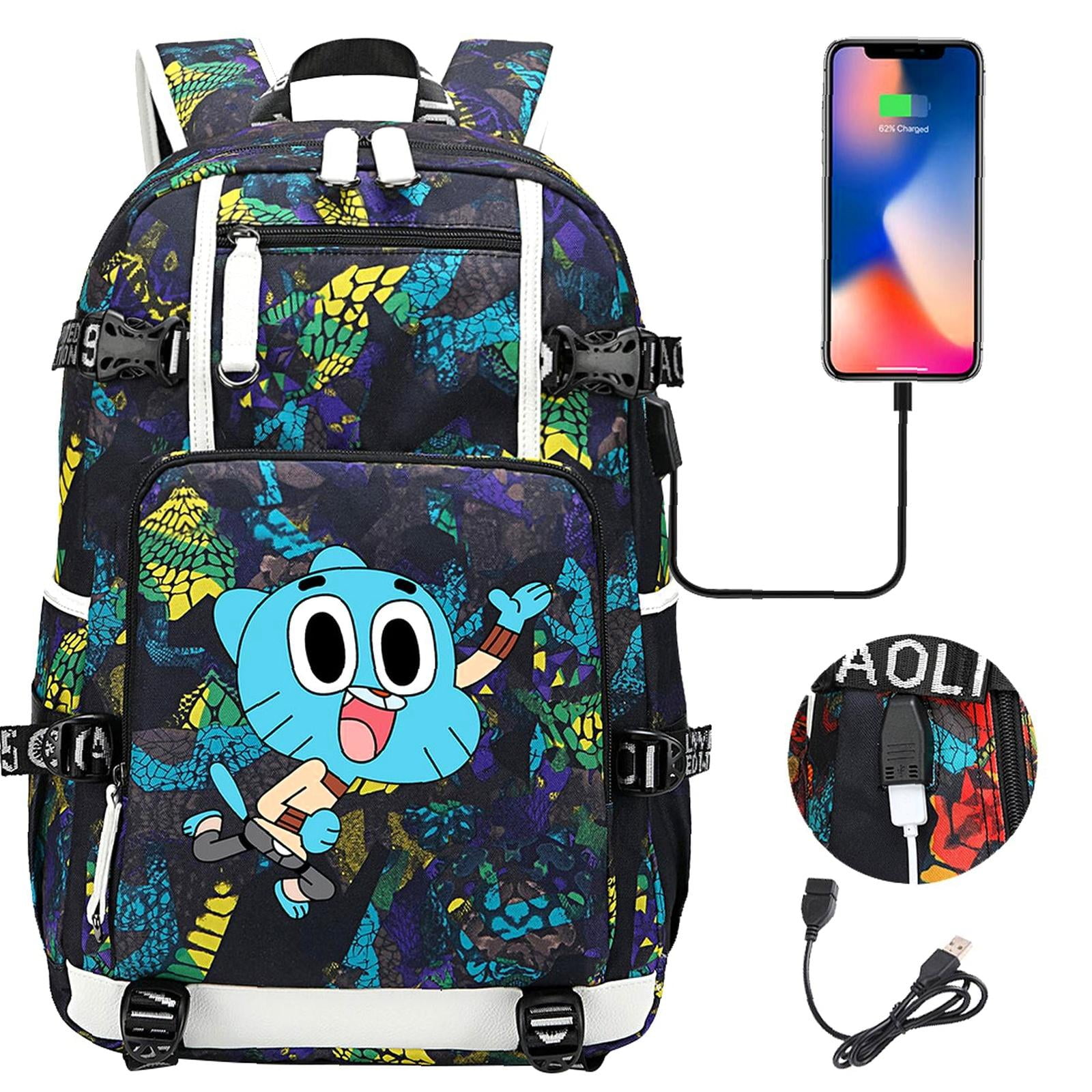 Weekyun Gumball Adventure Backpack: Fun Multi-Pocket Bag for your ...