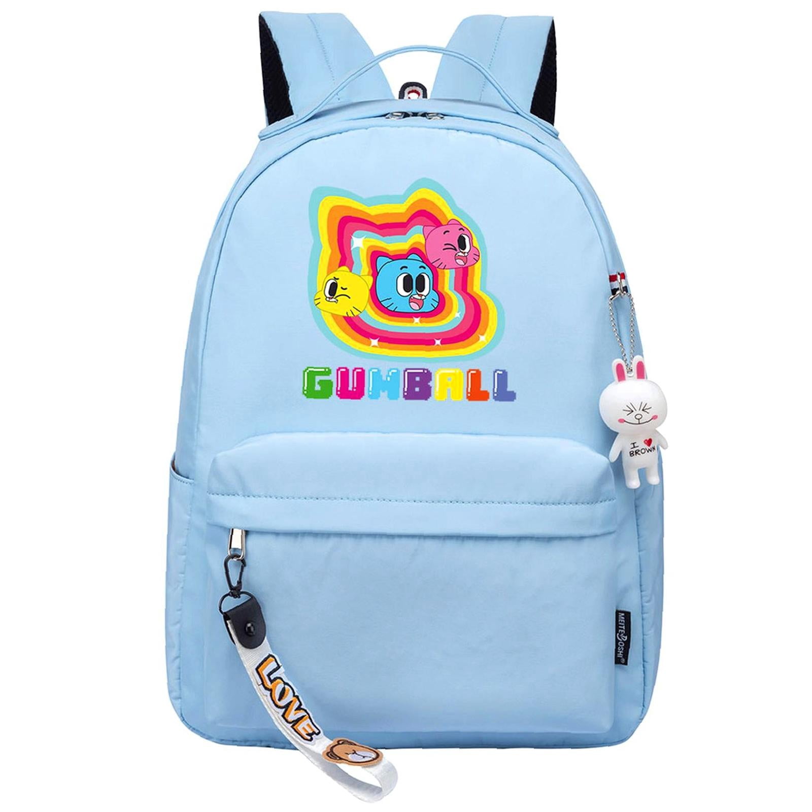 Weekyun Gumball Adventure backpack - Cute Cartoon Design, Large ...