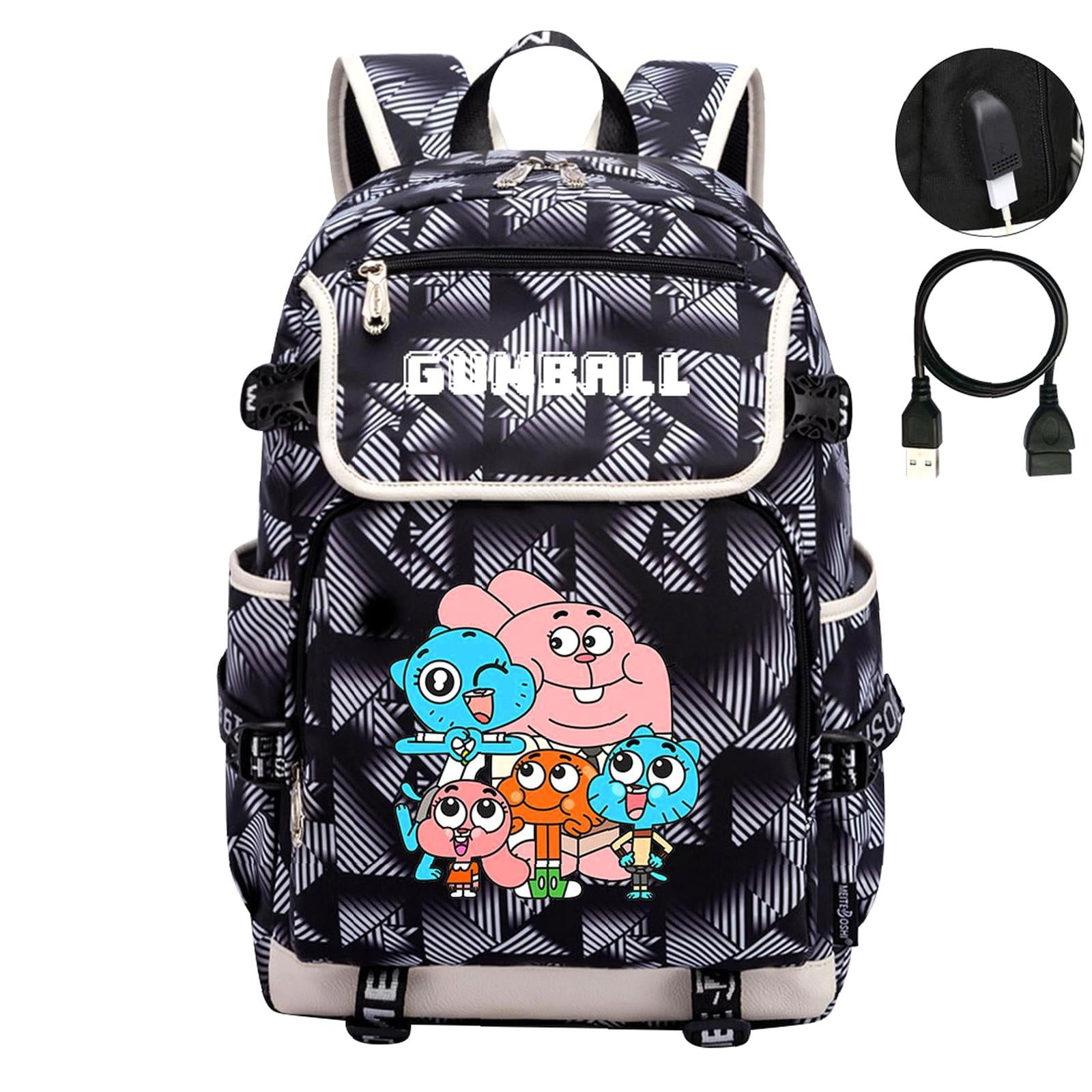 Weekyun Gumball Adventure backpack - Fun Cartoon Design for young ...