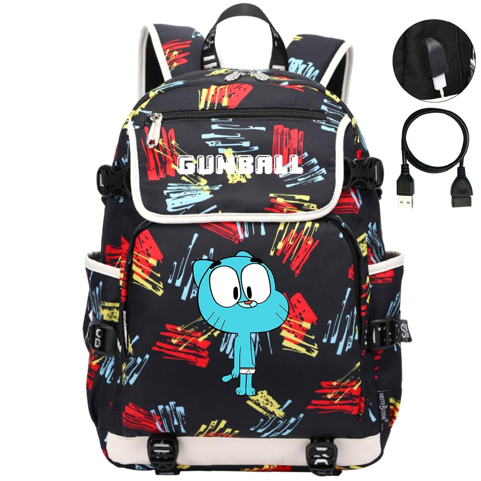 Weekyun Gumball Adventure backpack - Fun Clamshell Design with USB ...