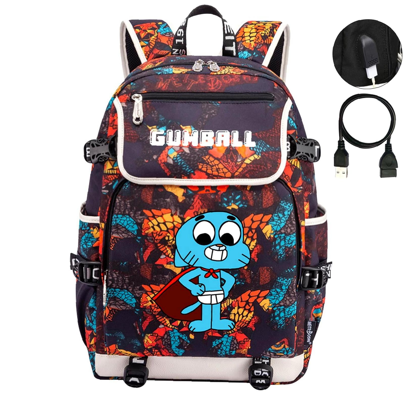 Weekyun Gumball Adventure backpack - Fun Clamshell Design with USB ...