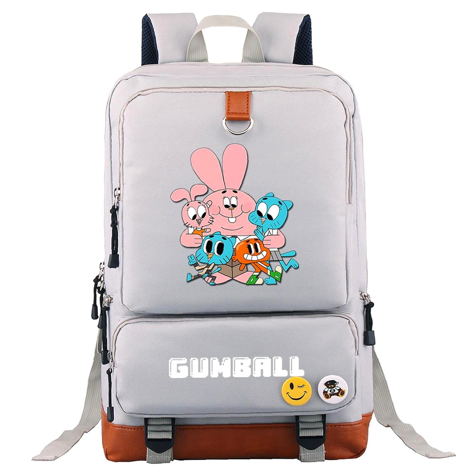 Weekyun Gumball Adventure backpack - Large Capacity, Fun Cartoon Design ...