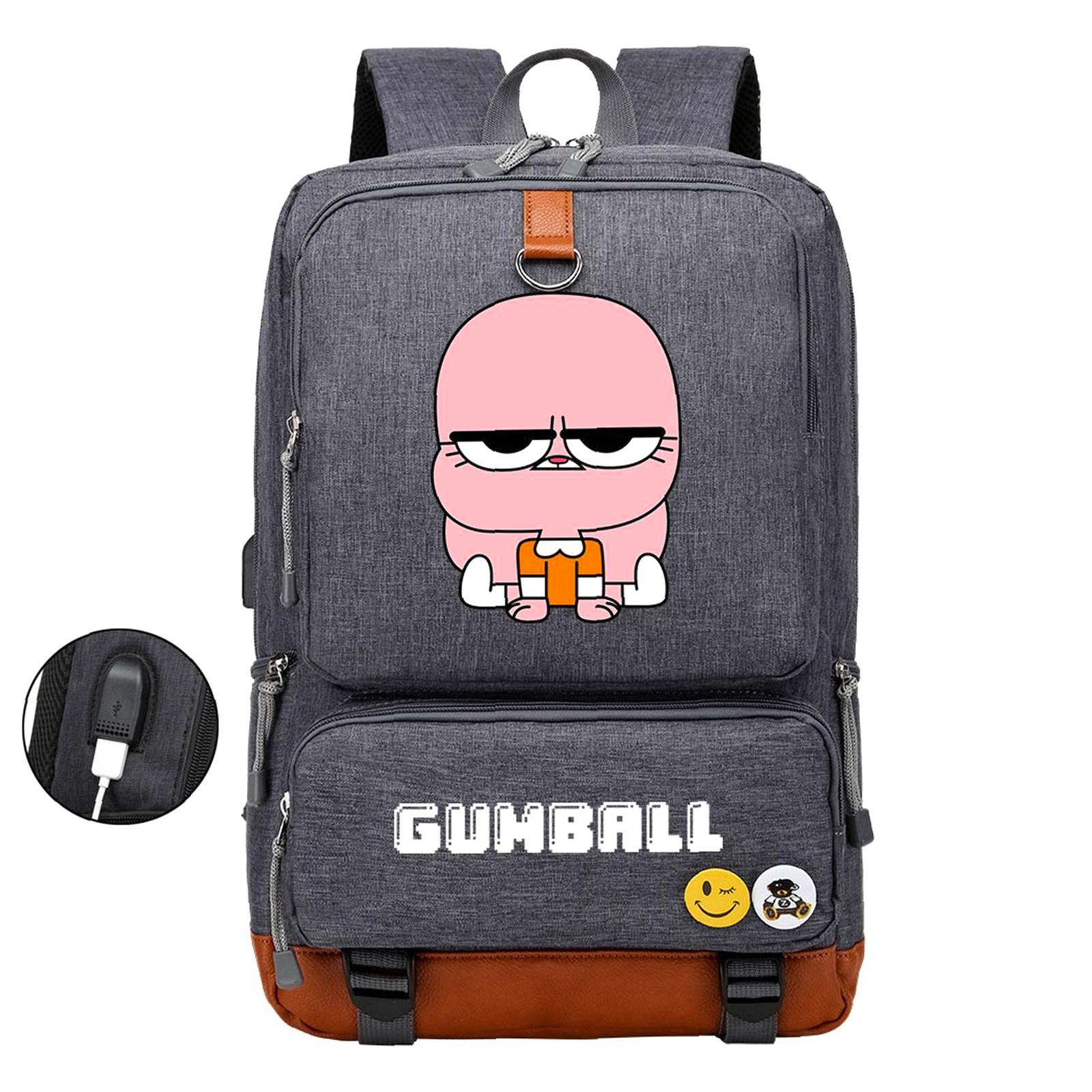 Weekyun Gumball Adventure backpack - Multi-Pocket, USB Charging, Fits ...