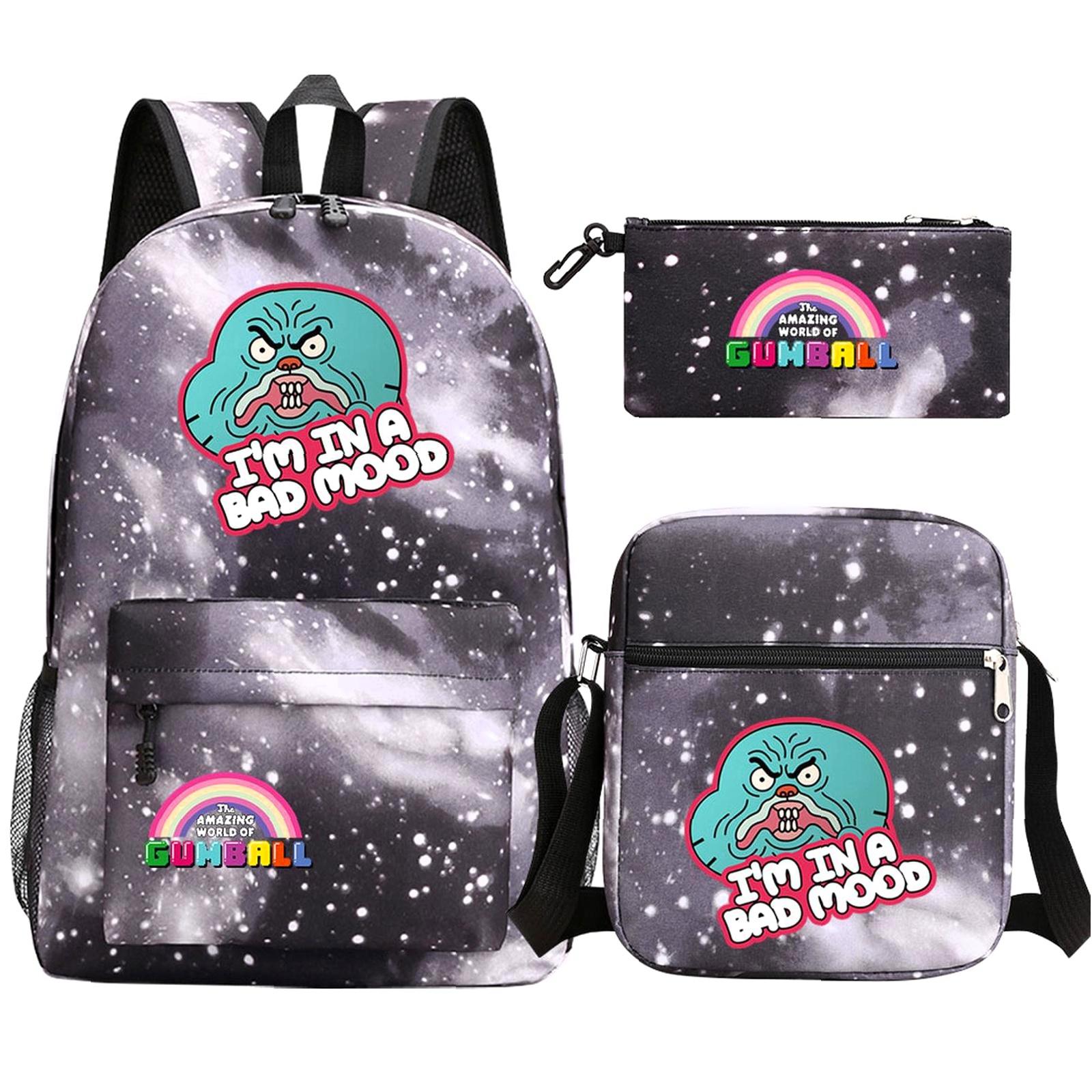 Weekyun Gumball Adventure backpack Set - 3-Piece, Waterproof, 15 ...