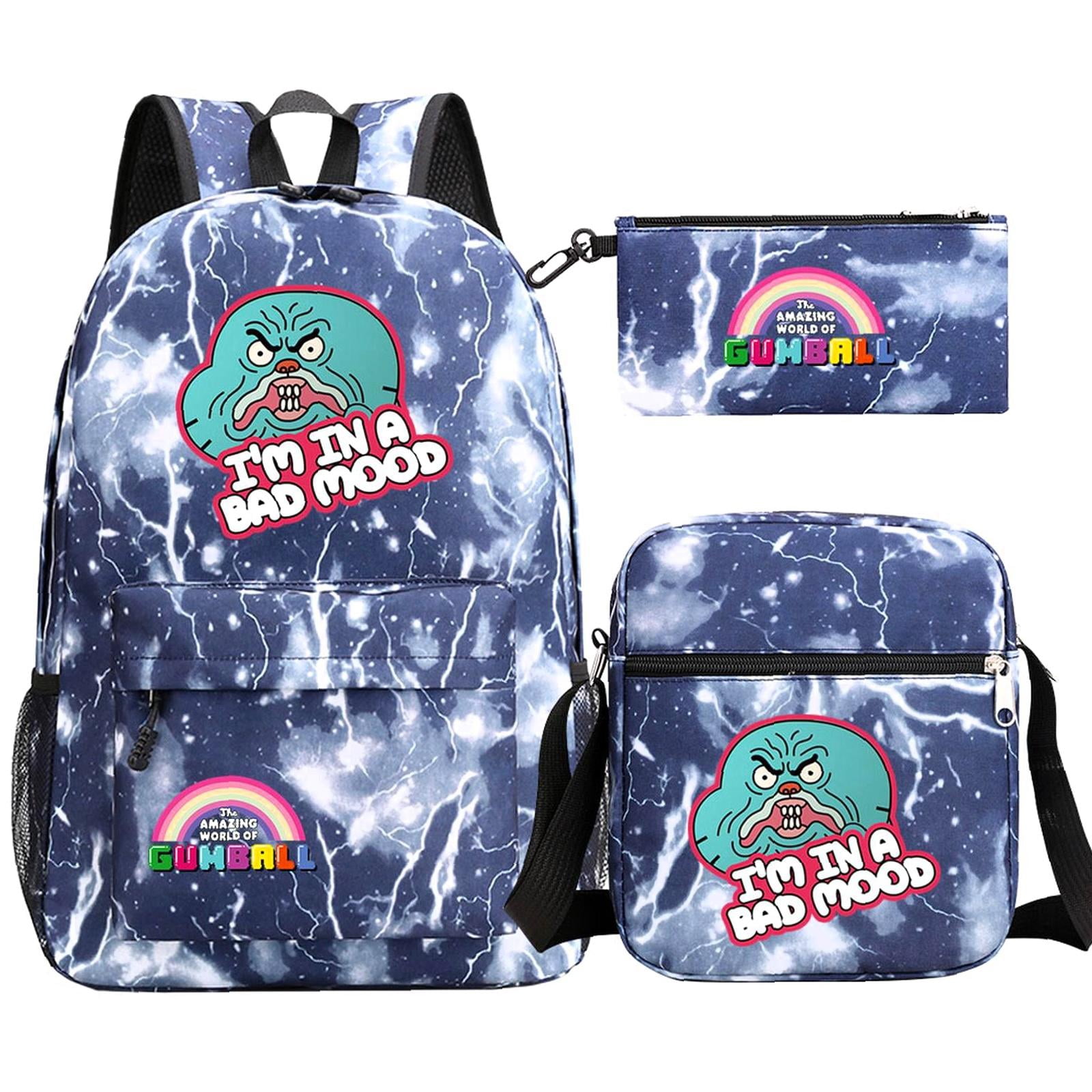 Weekyun Gumball Adventure backpack Set - 3-Piece, Waterproof, 15 ...