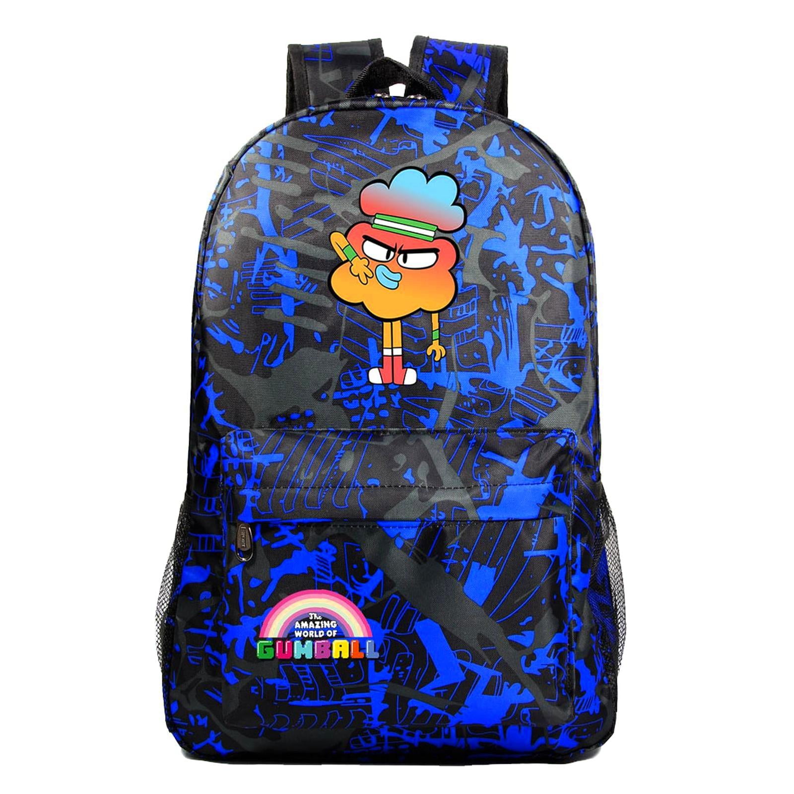 Weekyun Gumball Adventure backpack - Waterproof, 15" Laptop Compatible, Double Mesh Pockets for ...