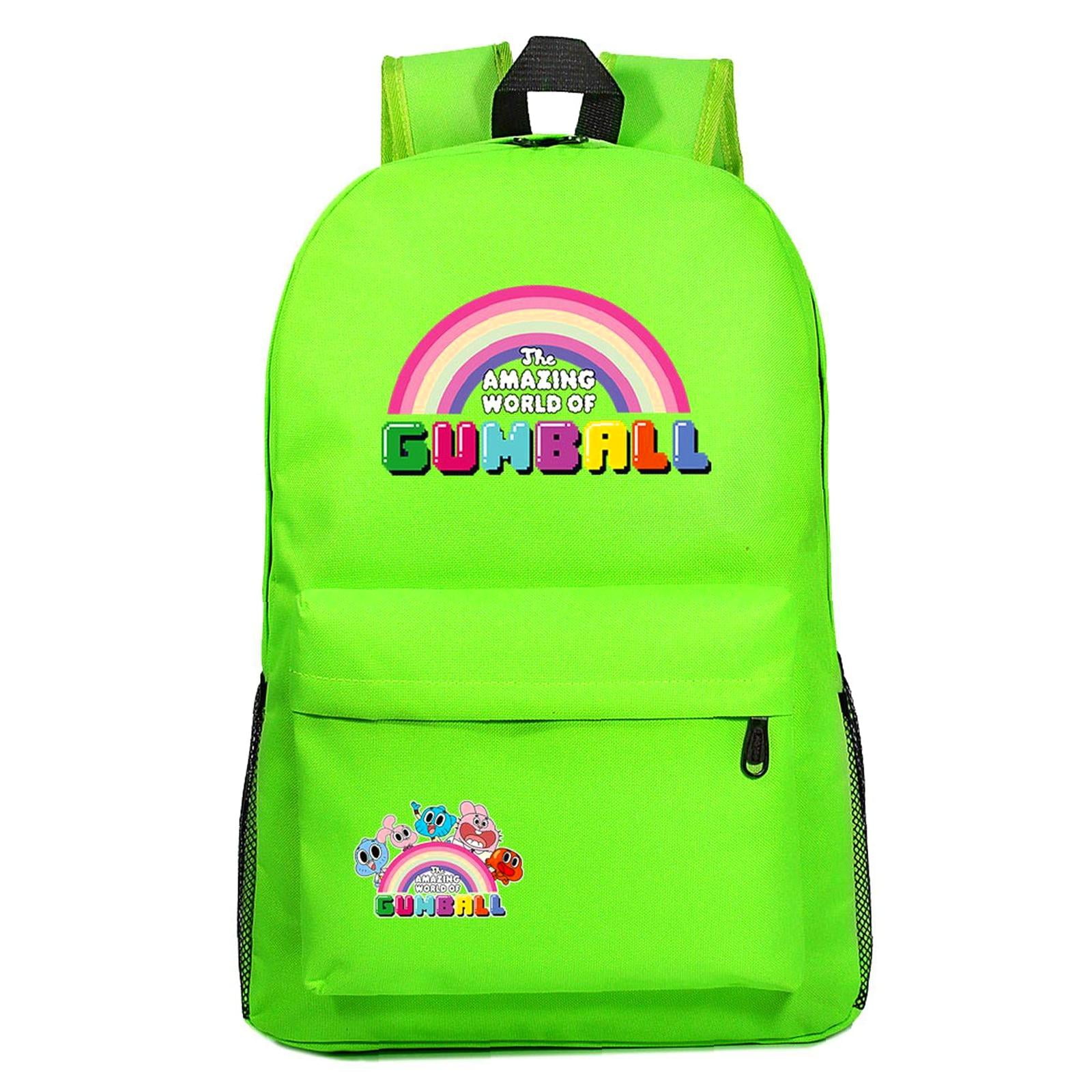 Weekyun Gumball Adventure backpack - Waterproof, 15" Laptop Fit, Double Mesh Pockets, Fun Design ...