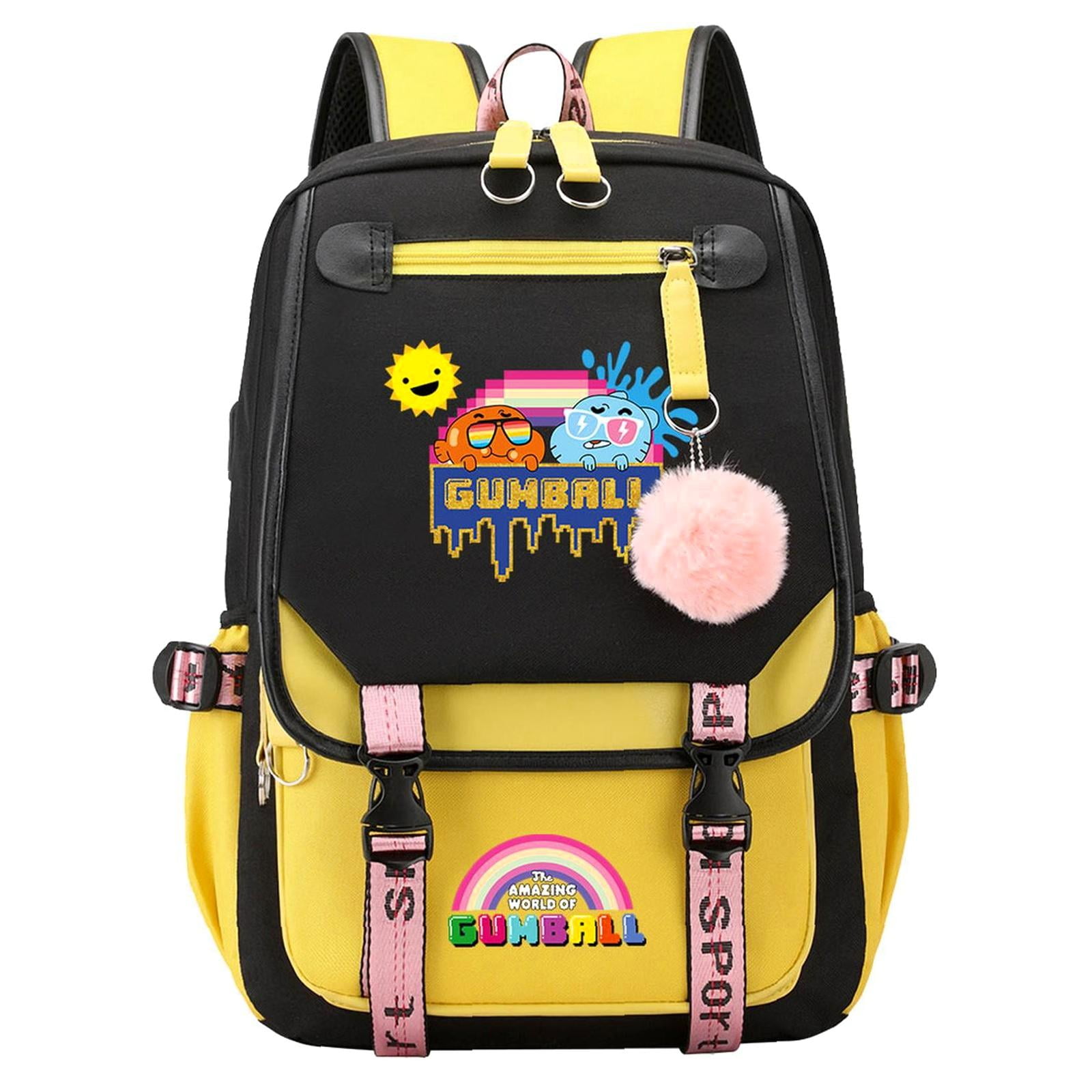 Weekyun Gumball Adventure fans backpack - Cute Clamshell Design, Fits ...