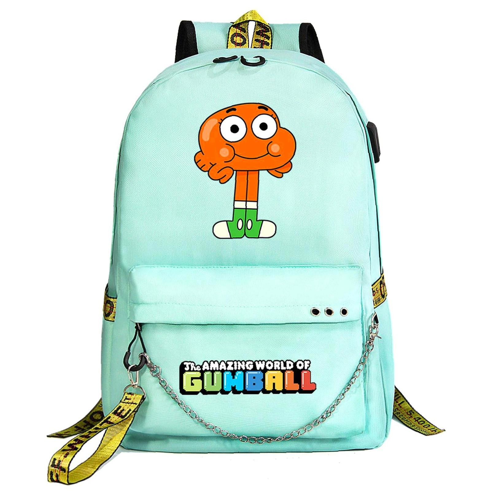 Weekyun Gumball Adventure fans backpack with USB Ports, Cute Cartoon ...