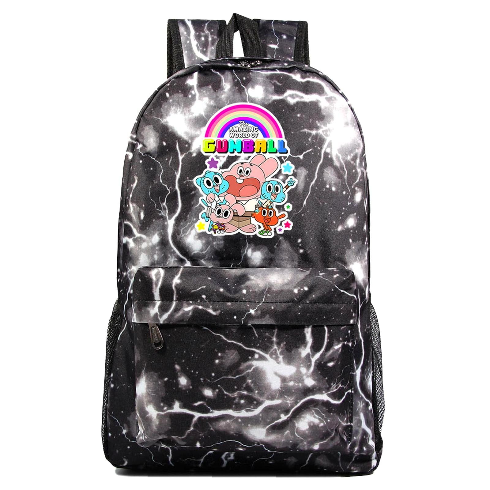 Weekyun Gumball Adventures backpack - Waterproof, 15" Laptop Ready, Double Mesh Pockets for ...
