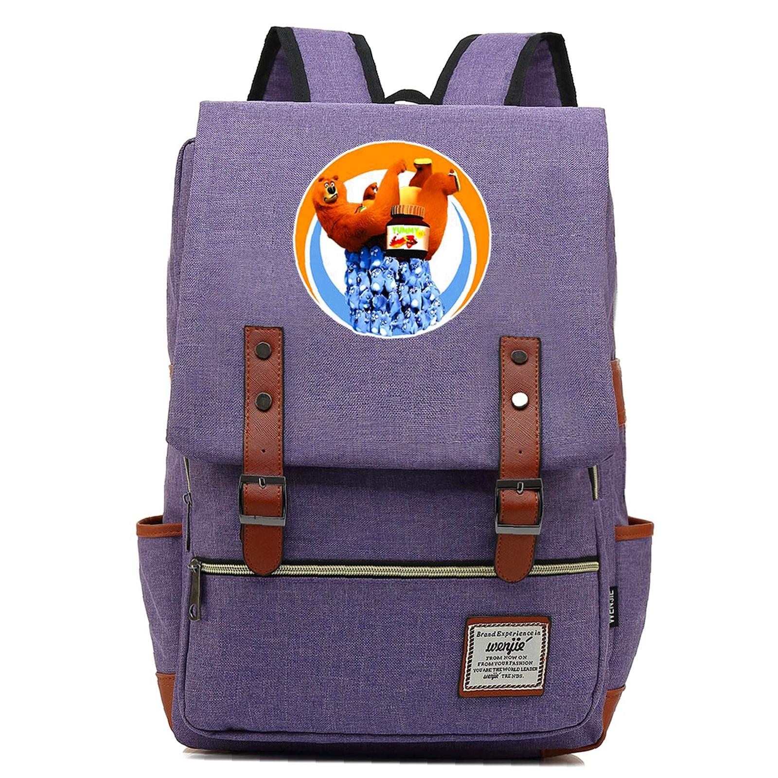 Weekyun Juvenile cartoon Square Backpack with Belt Buckle Design ...