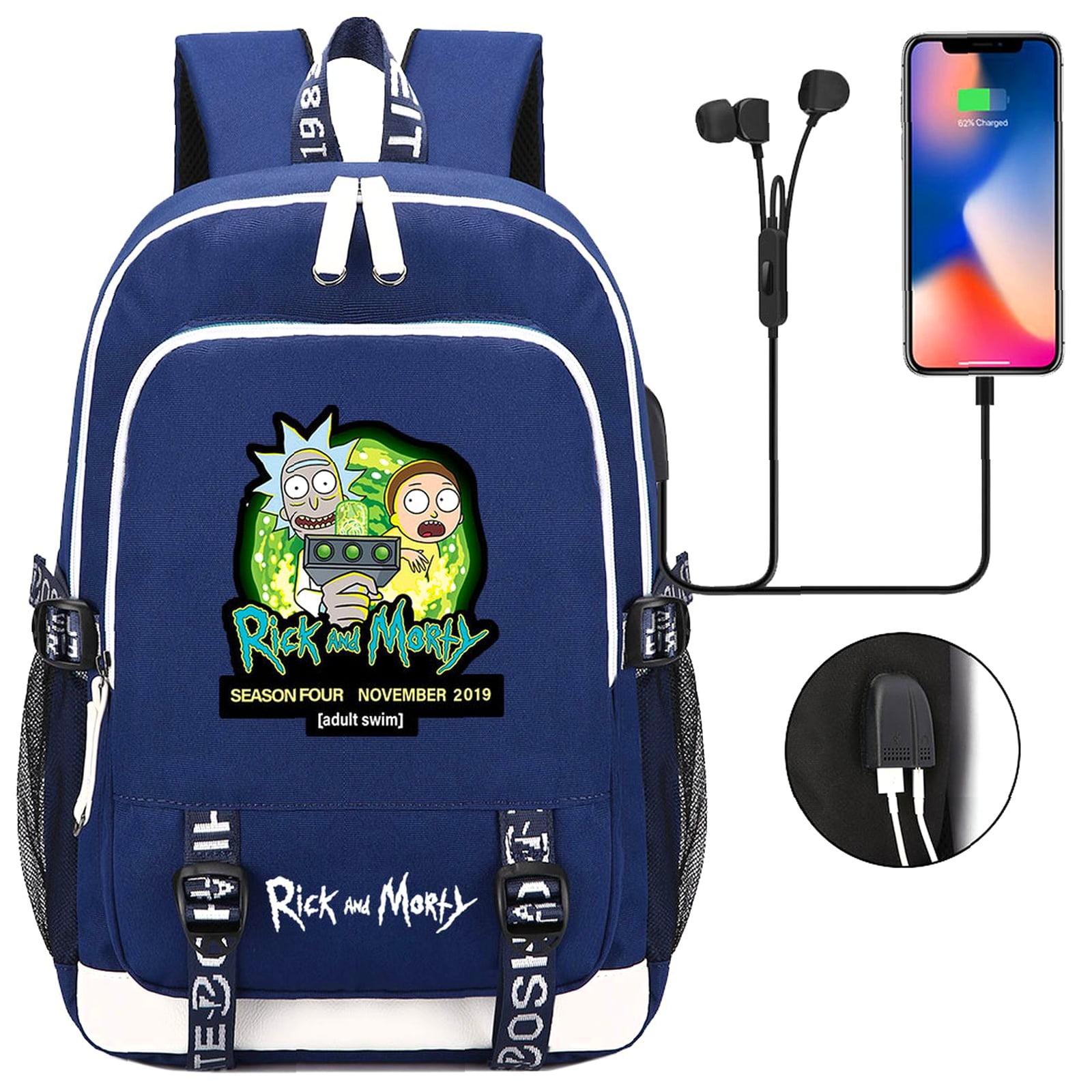 Weekyun Rick Morty-Inspired fans backpack - Fun Functional for young ...