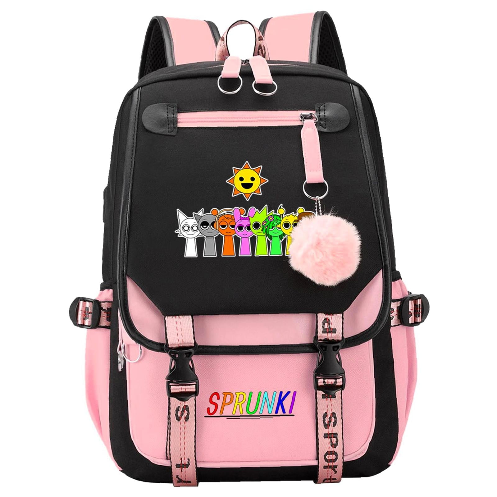 Weekyun Sprunki Cute Clamshell Backpack for your little one with Double ...
