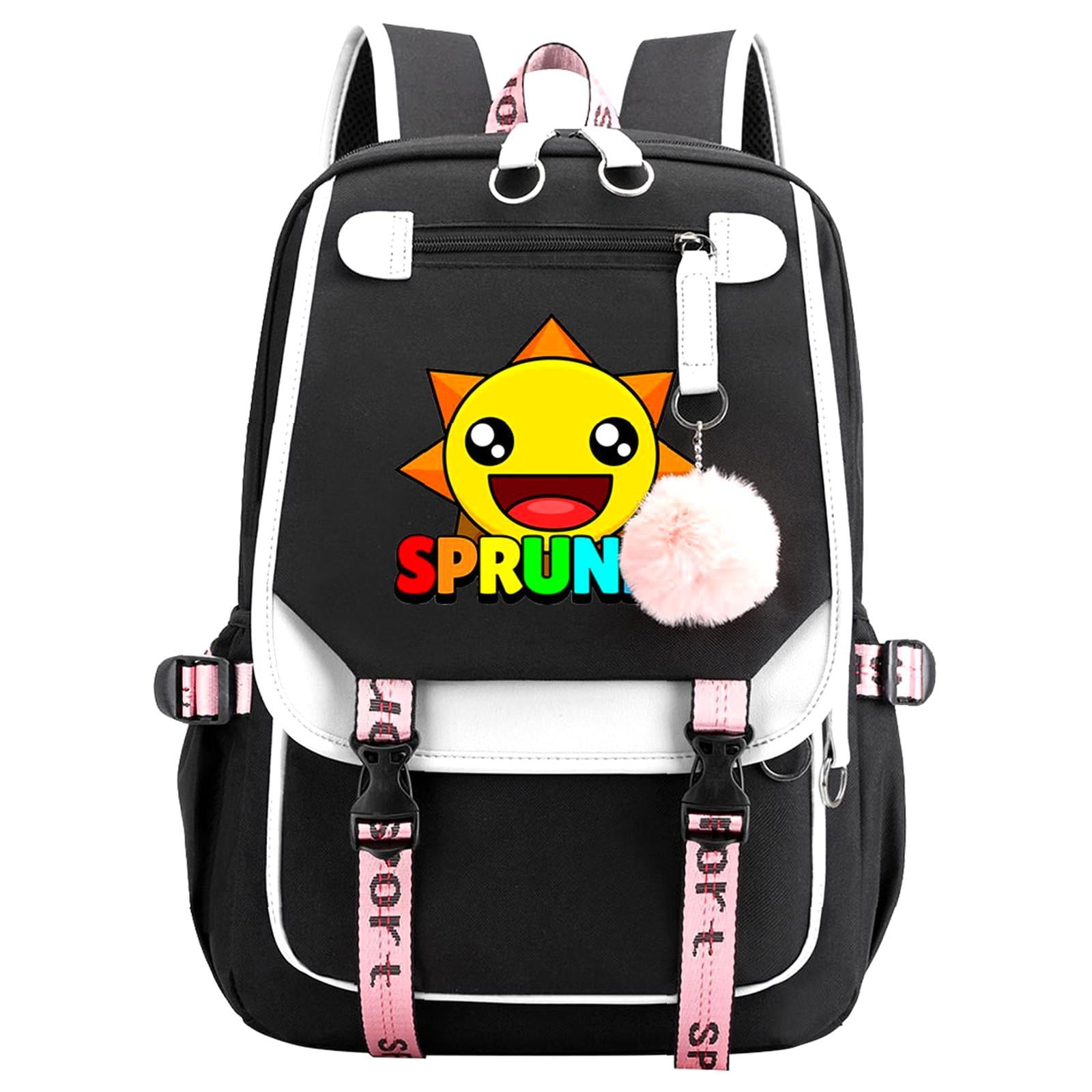 Weekyun Sprunki Cute Clamshell Backpack with Double Side Pockets 15 ...