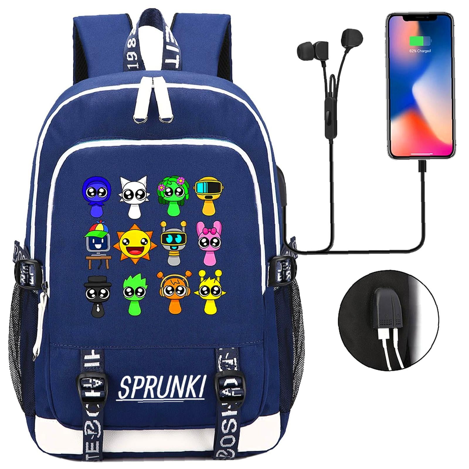 Weekyun Sprunki Backpack Lightweight Water-Resistant Design Ideal for ...