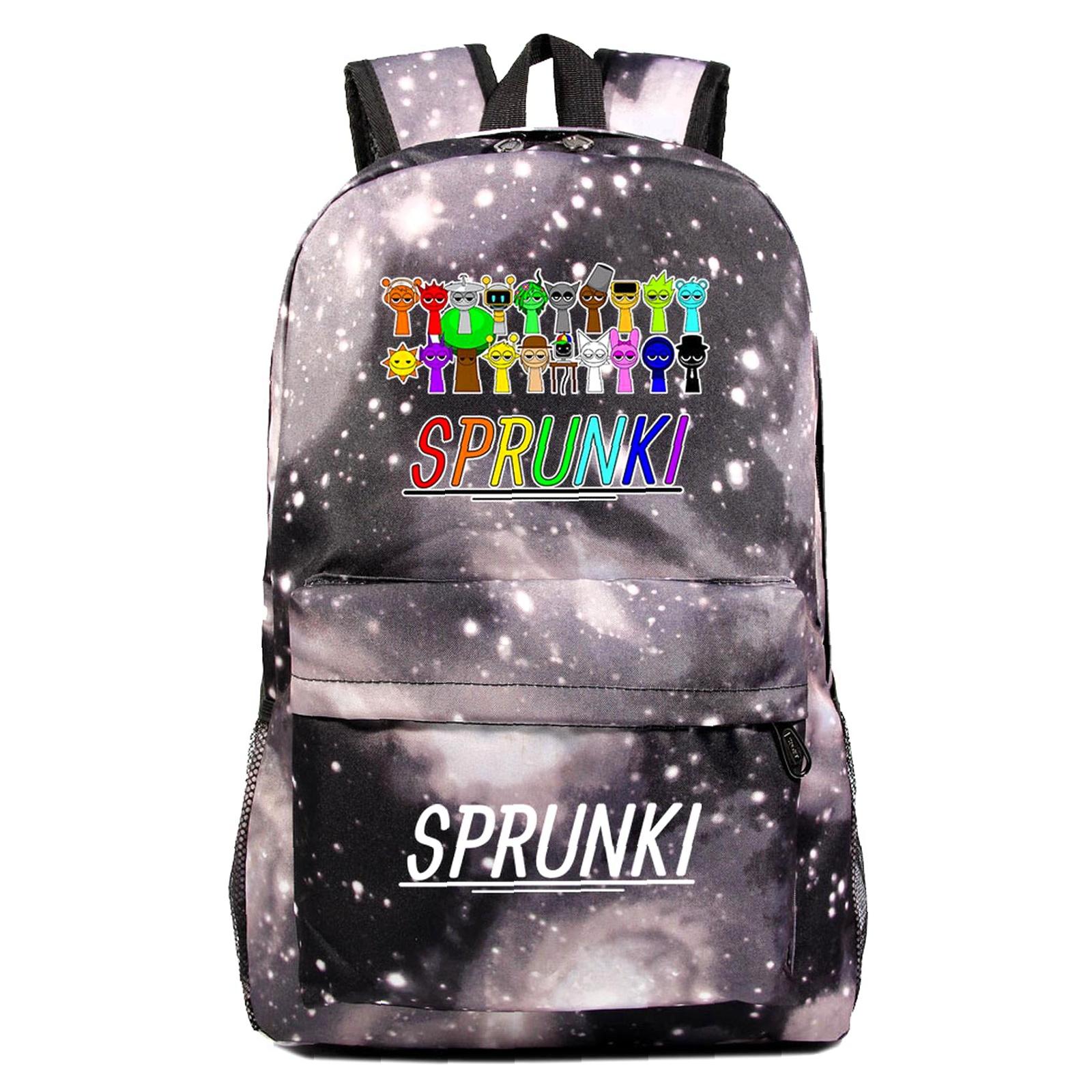 Weekyun Sprunki Young Cartoon Backpack with Double Mesh Pockets ...