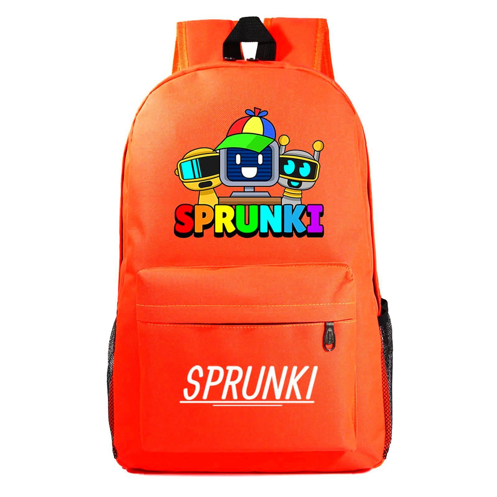 Weekyun Sprunki Young Cartoon Backpack with Double Mesh Pockets and ...