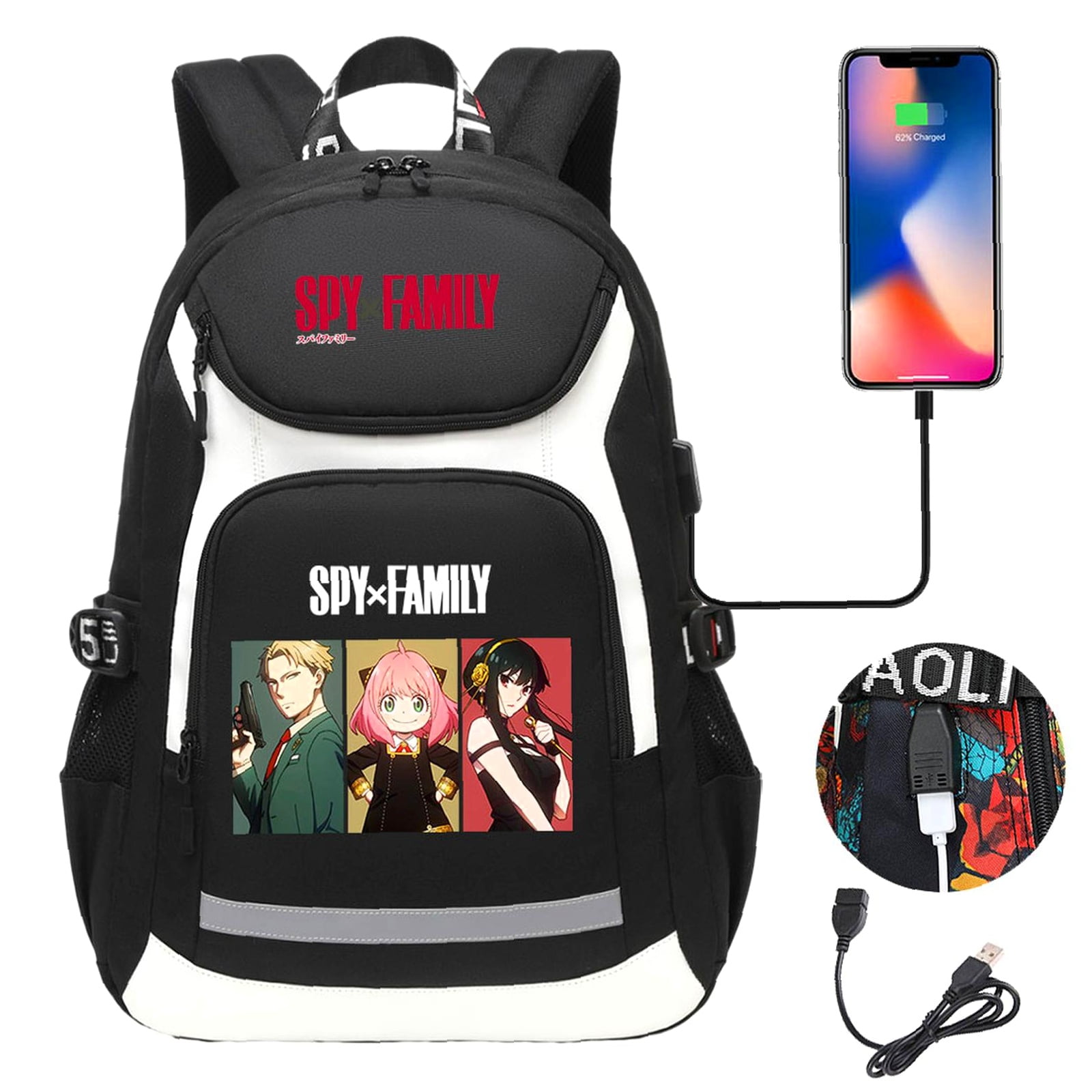 Weekyun Spy x Family-Inspired fans backpack Suitable for Ages 6-15 ...