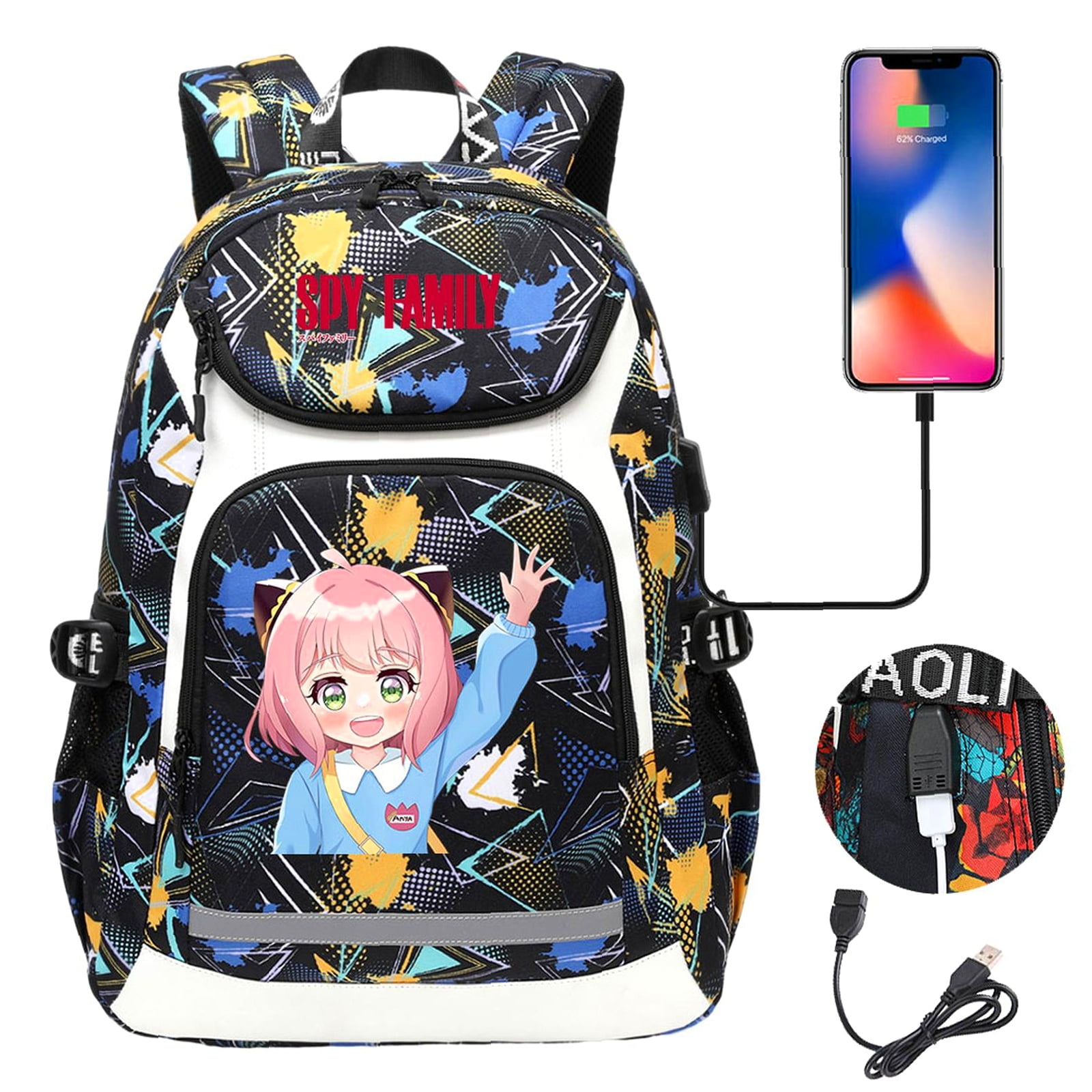 Weekyun Spy x Family-Inspired fans backpack Suitable for Ages 6-15 ...