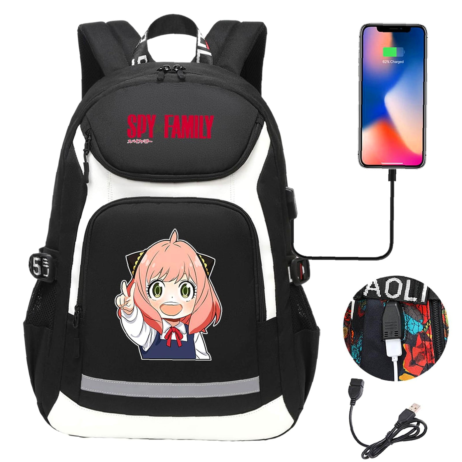 Weekyun Spy x Family-Inspired fans backpack Suitable for Ages 6-15 ...