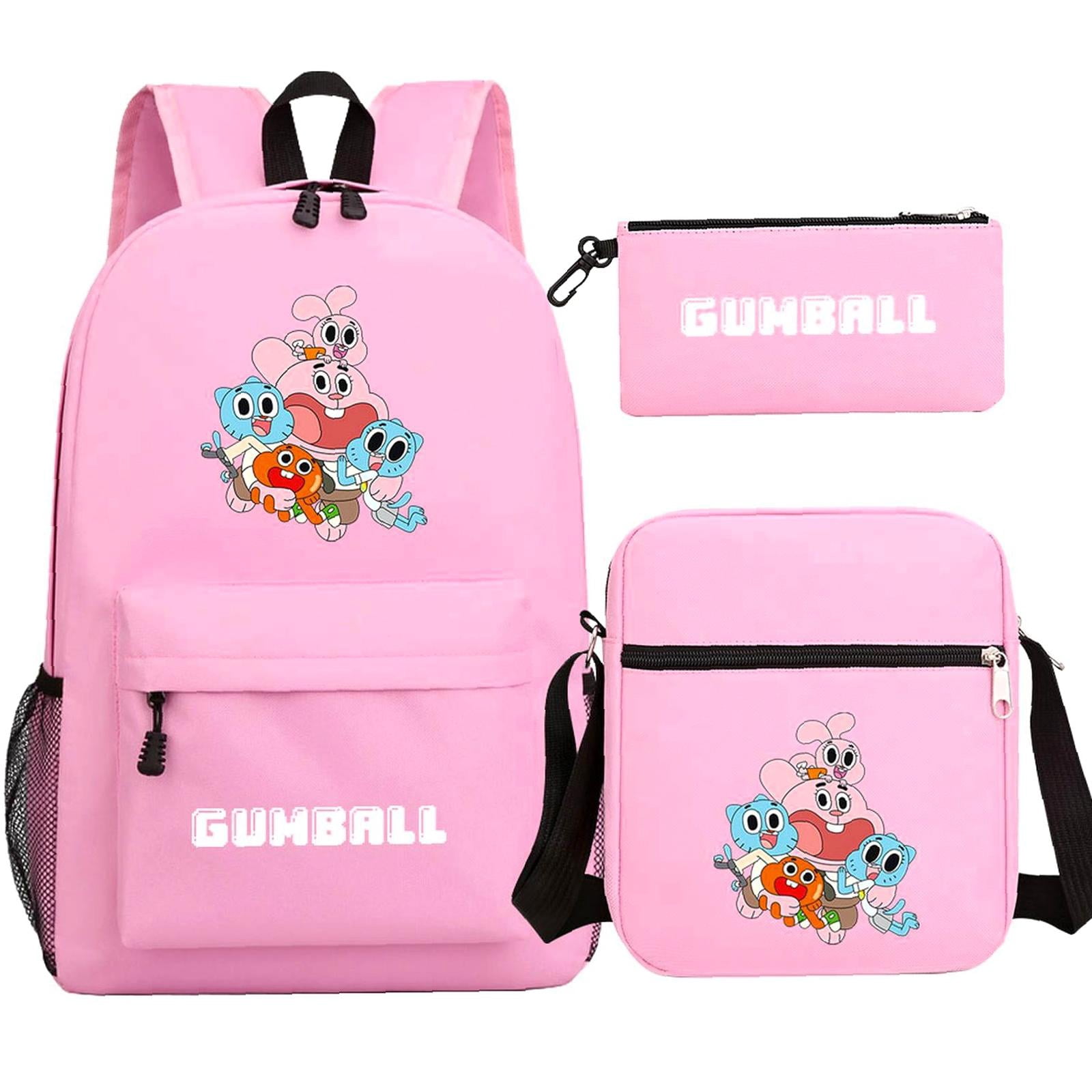 Weekyun The Amazing World of Gumball 3-Piece Backpack Set - Cute ...
