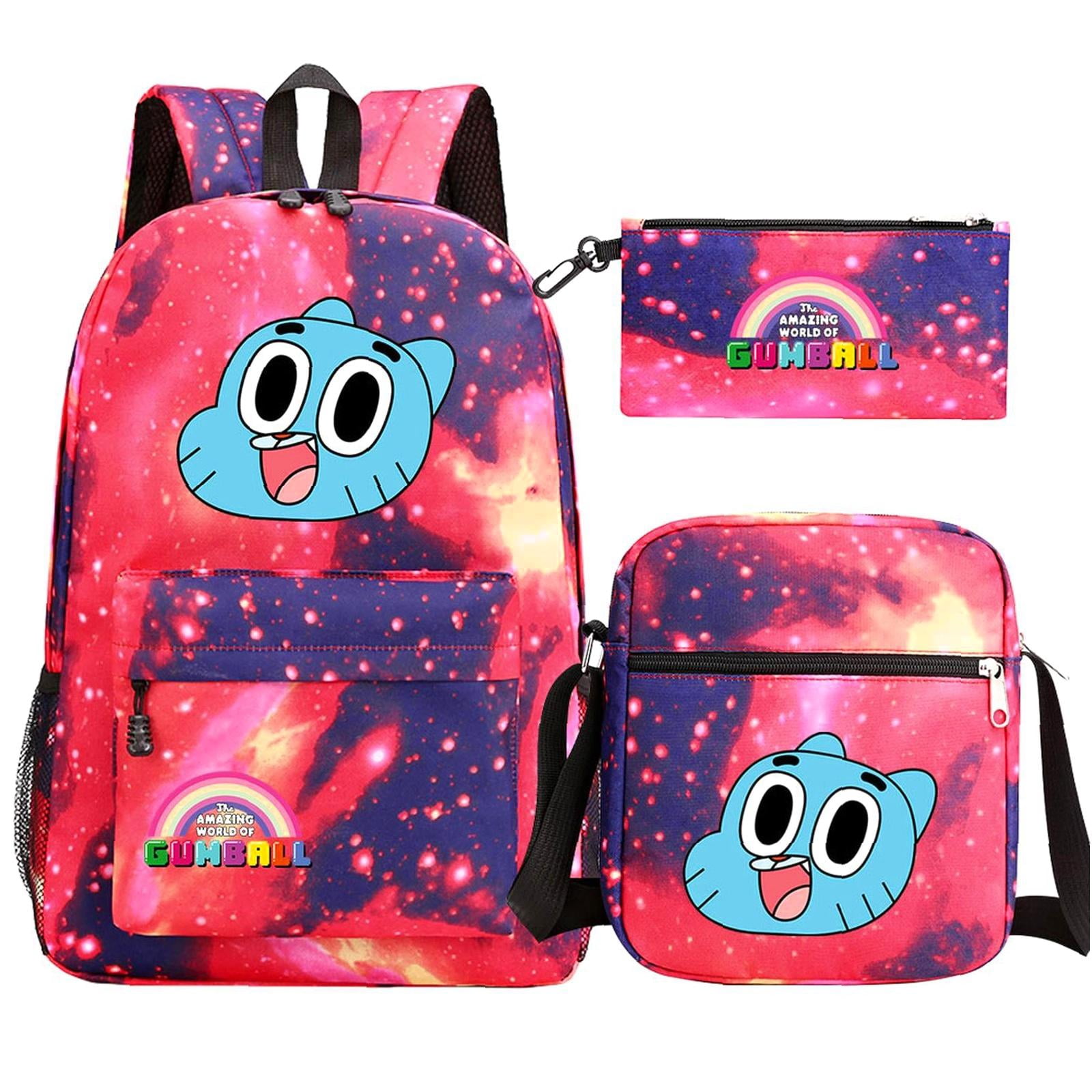 Weekyun The Amazing World of Gumball Cartoon Backpack Set - Fun 3-Piece ...
