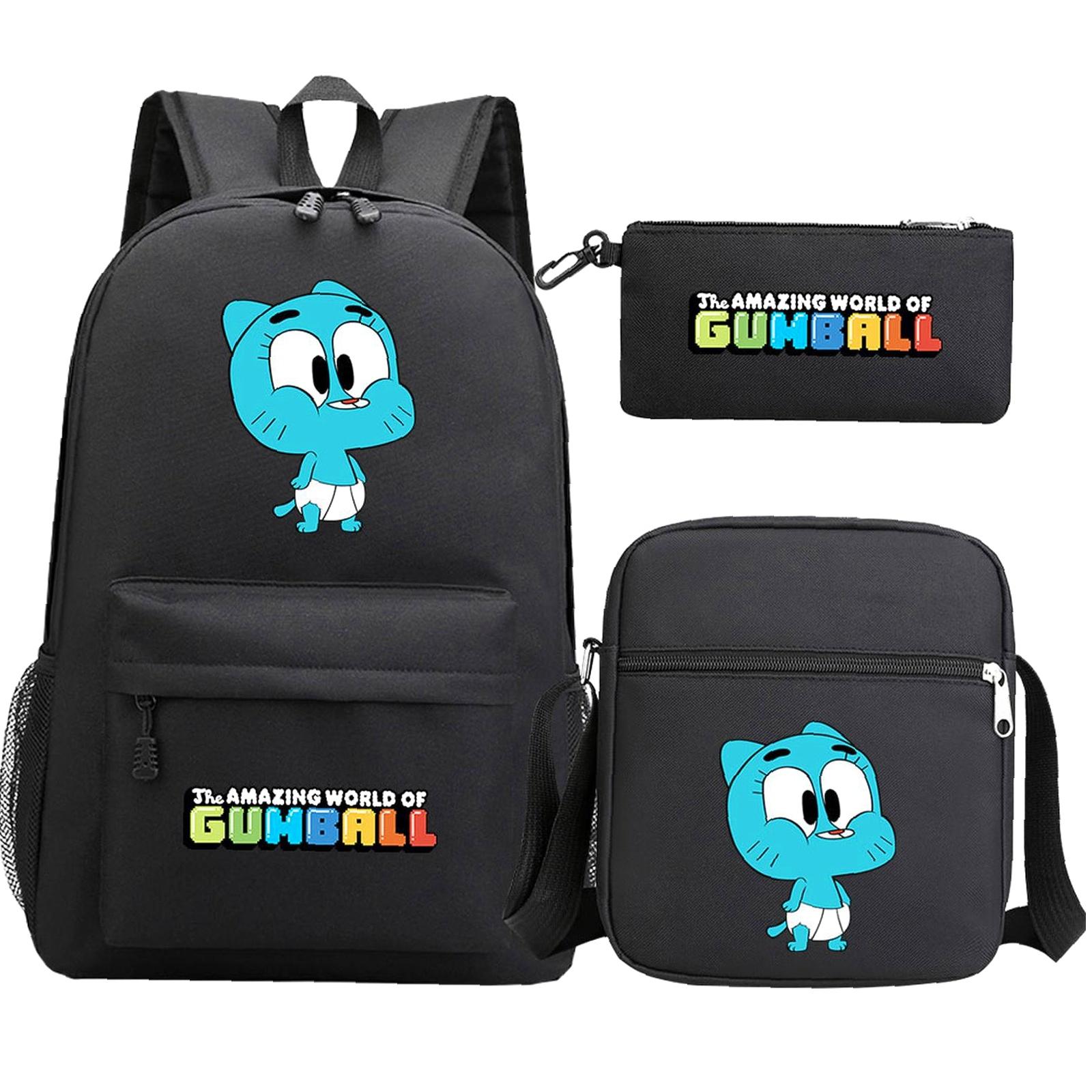 Weekyun The Amazing World of Gumball Juvenile cartoon backpack Set ...