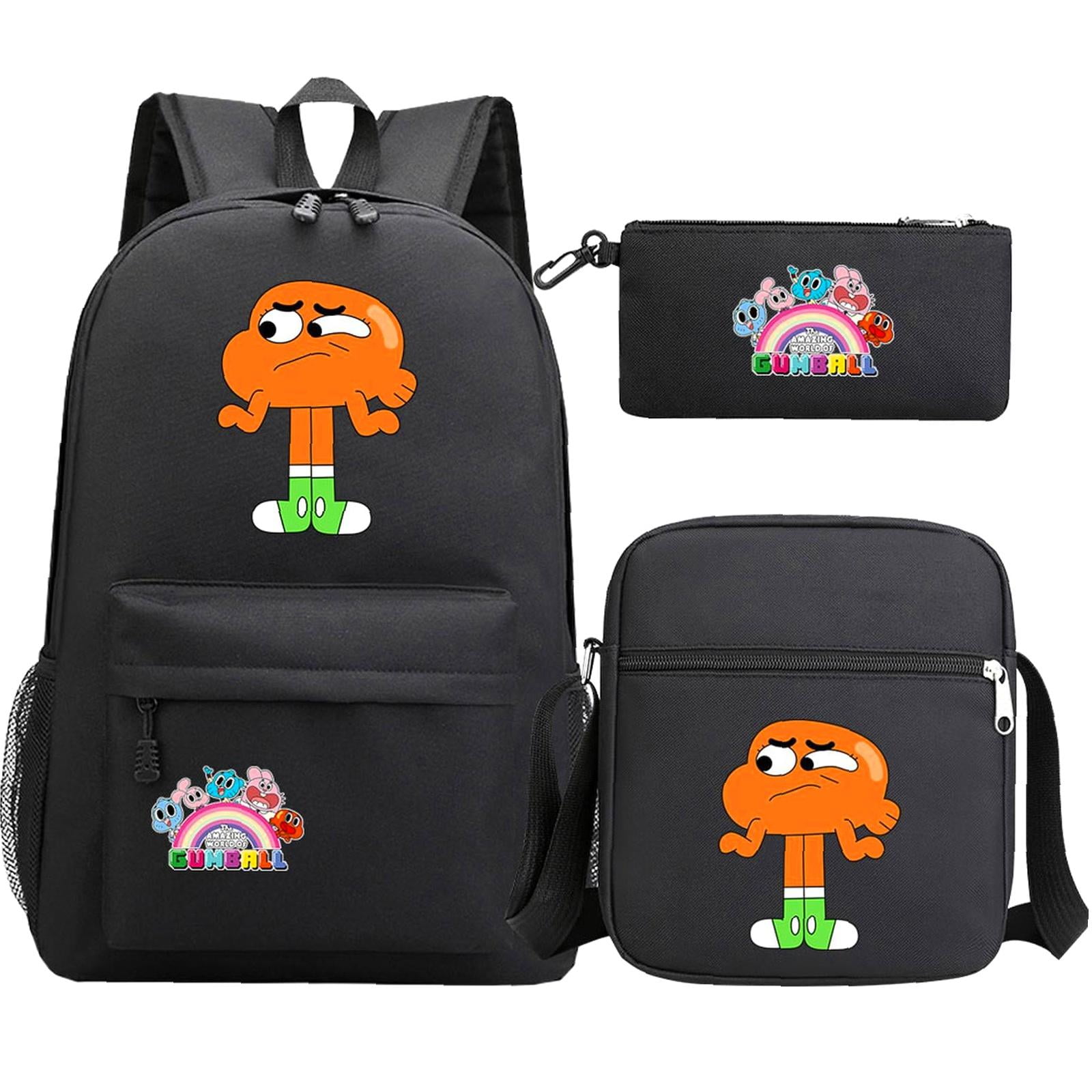 Weekyun The Amazing World of Gumball Young Cartoon Backpack Set - 3 ...
