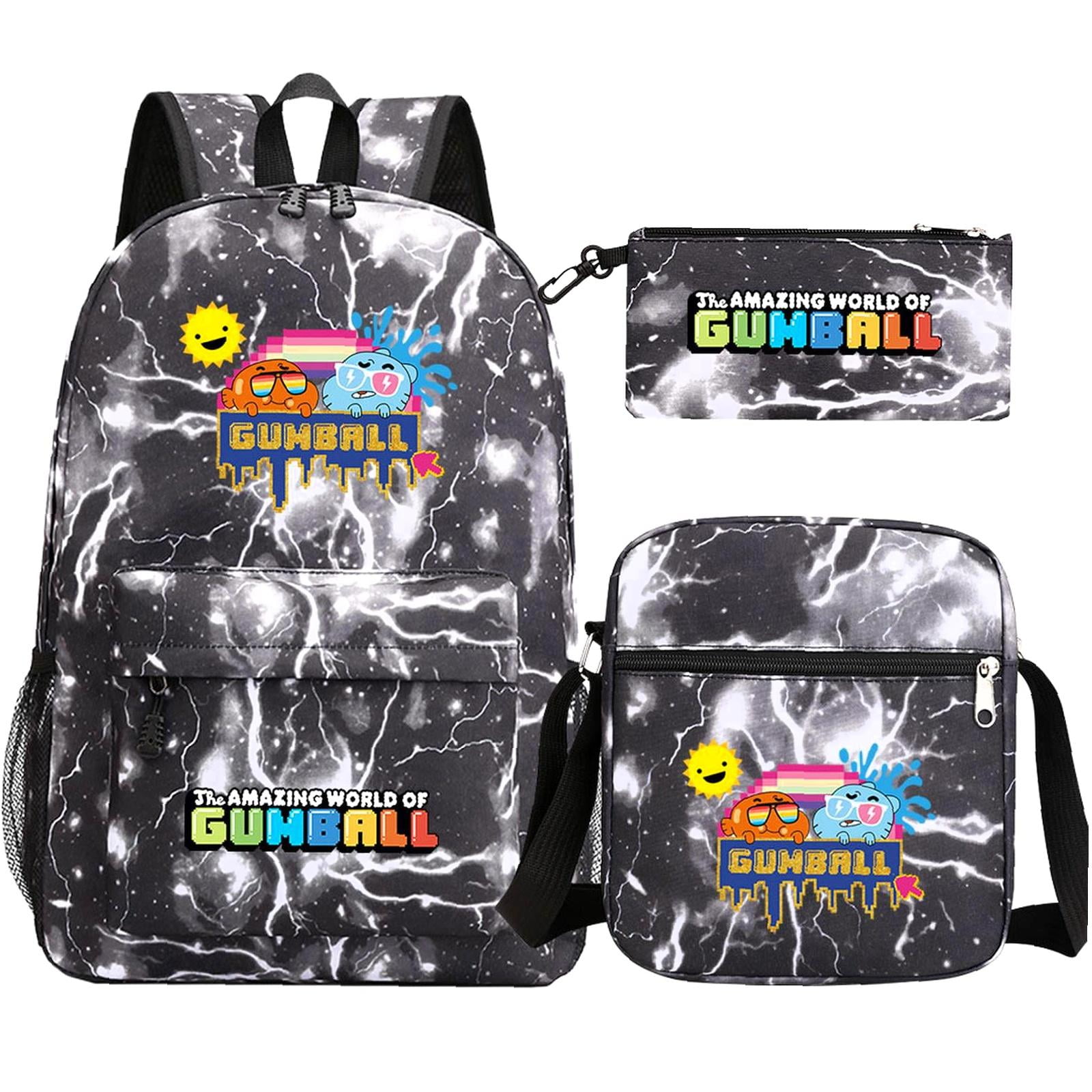Weekyun The Amazing World of Gumball Young Cartoon Backpack Set ...