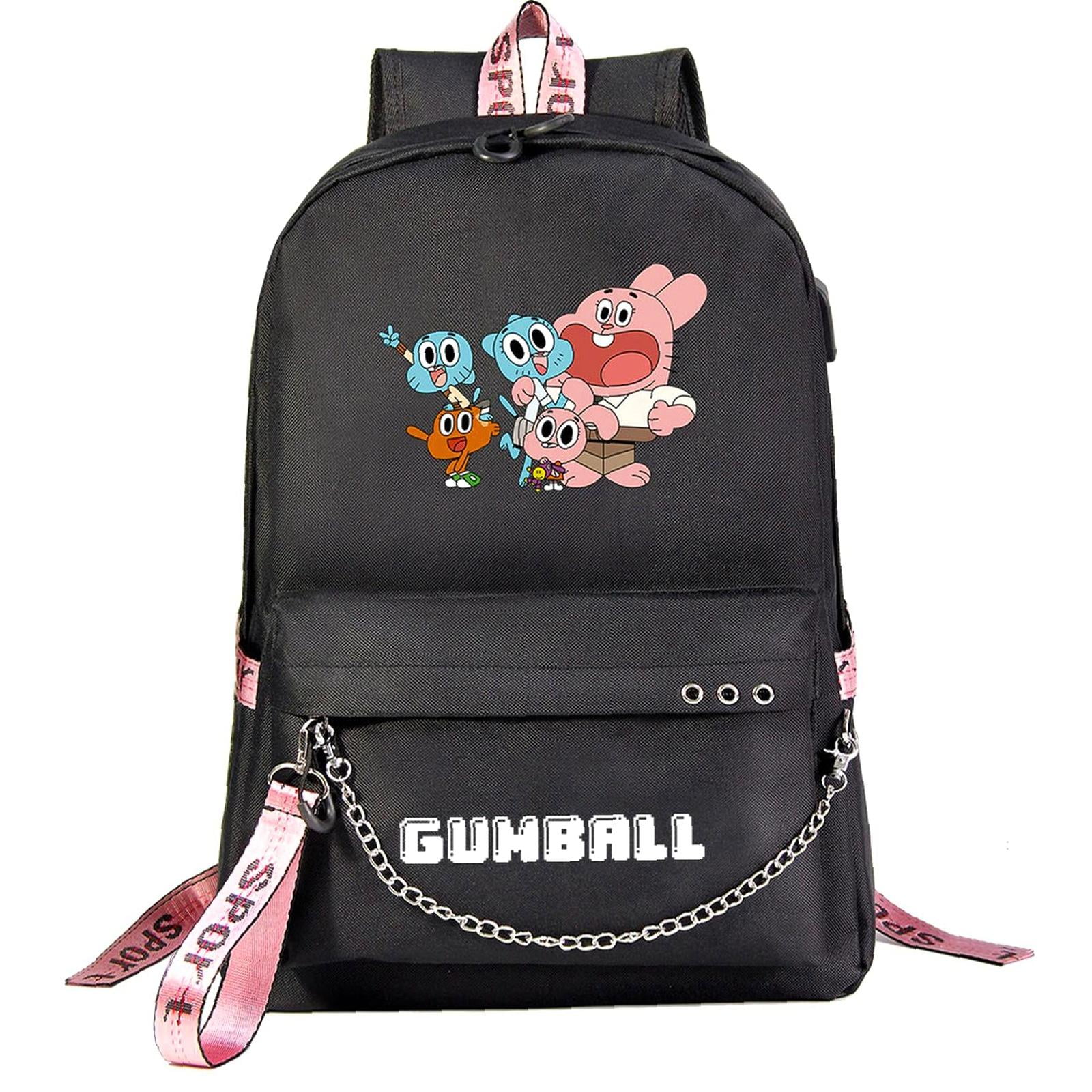 Weekyun The Amazing World of Gumball Young Cartoon Backpack with USB ...