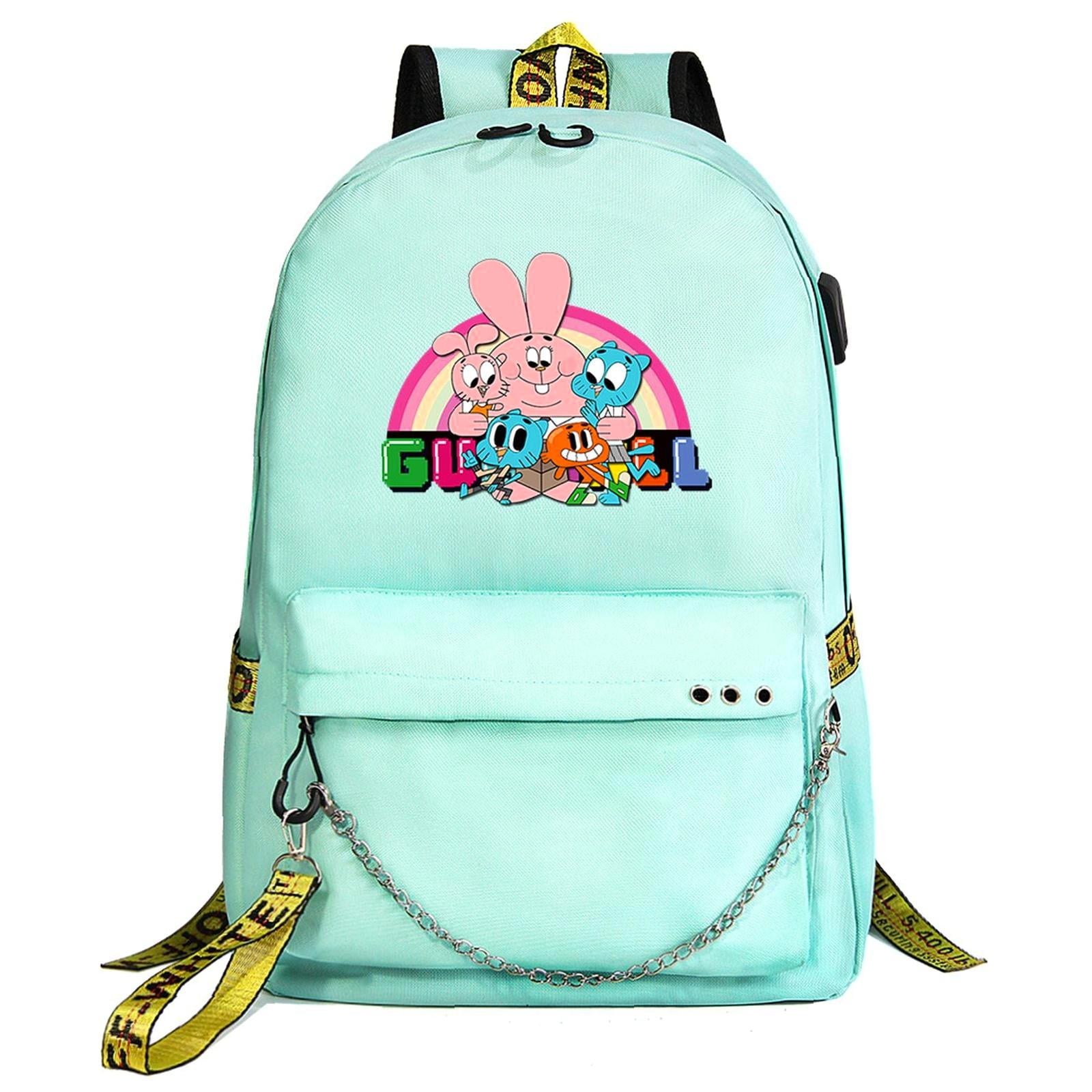 Weekyun The Amazing World of Gumball Young Cartoon Backpack with USB ...