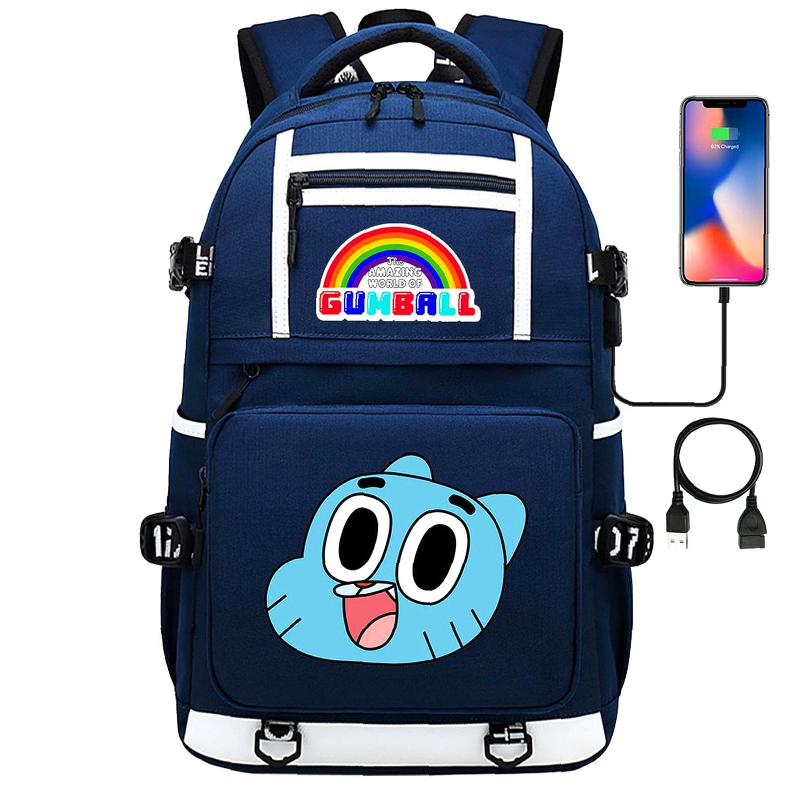 Weekyun The Amazing World of Gumball backpack - Fun Colorful Design ...