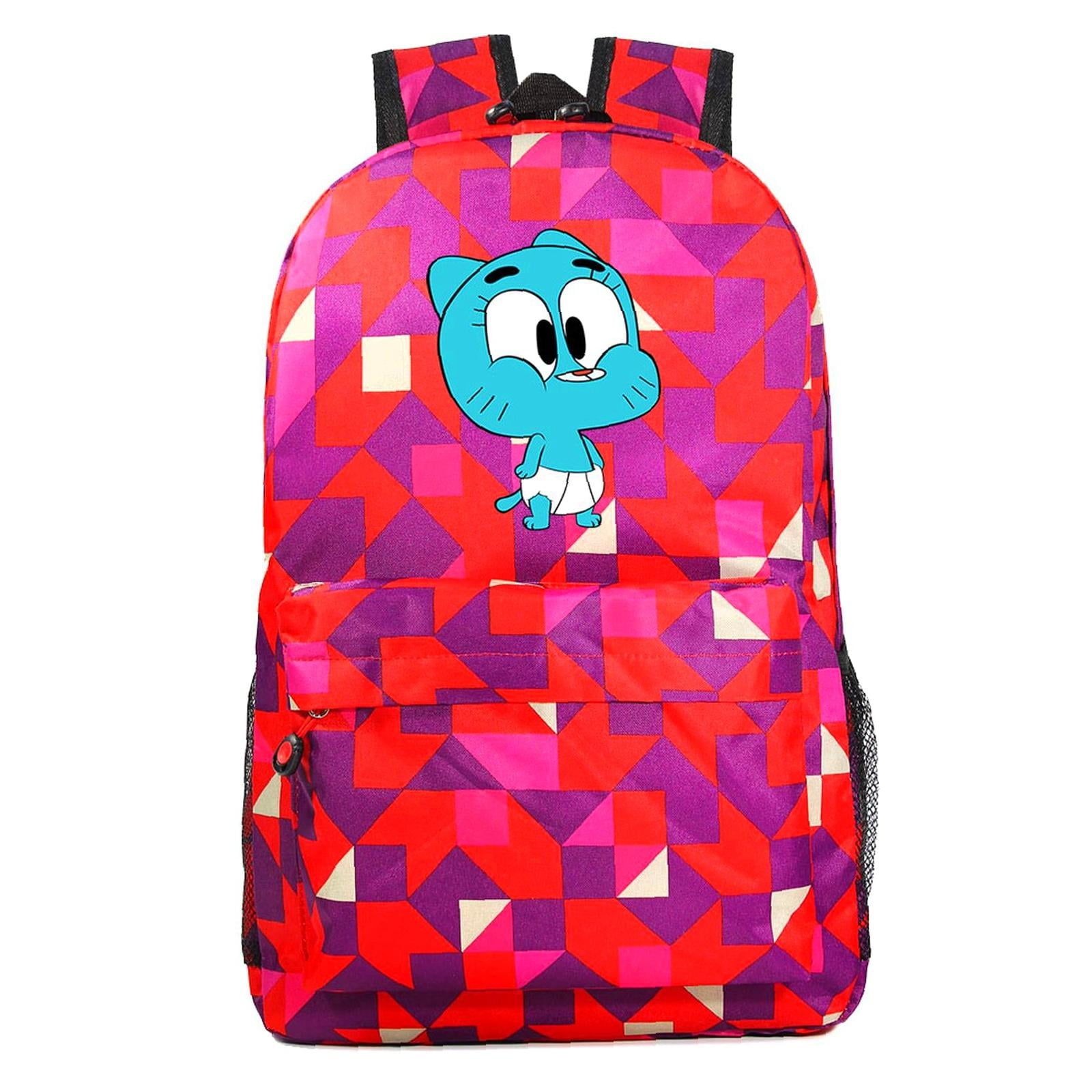 Weekyun The Amazing World of Gumball backpack with Waterproof Canvas ...