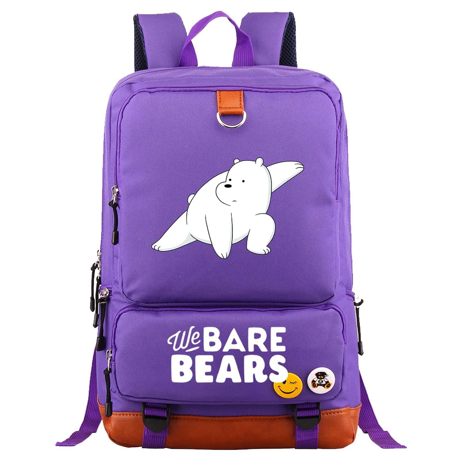 Weekyun We Bare Bears Cute Square Backpack for your little one, Large ...