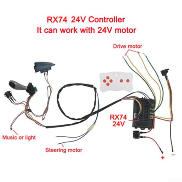 Weelye DIY Modified Wires Switch Kit 2.4G Bluetooth RC Controller Kids ...